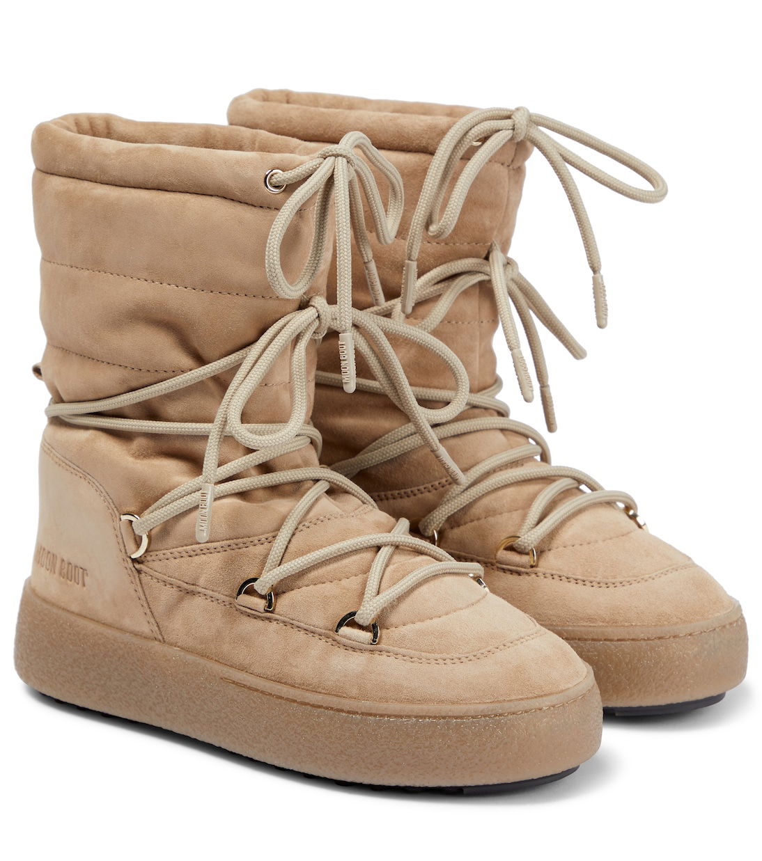 Moon Boot Light Low Icon Evolution Suede Boots in Beige | Endource