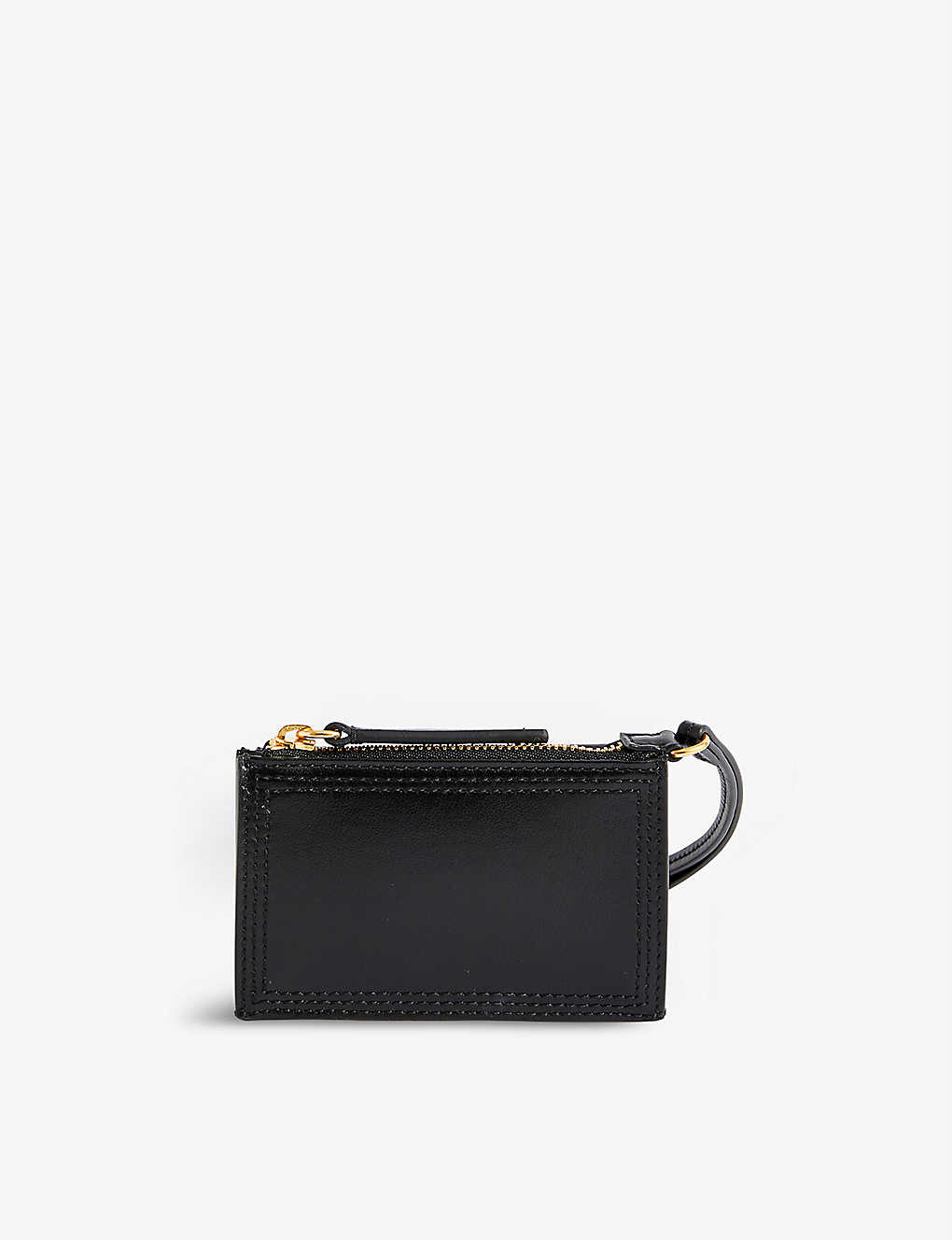 JACQUEMUS Le Porte Pichoto Logo-Embossed Leather Wallet in BLACK | endource
