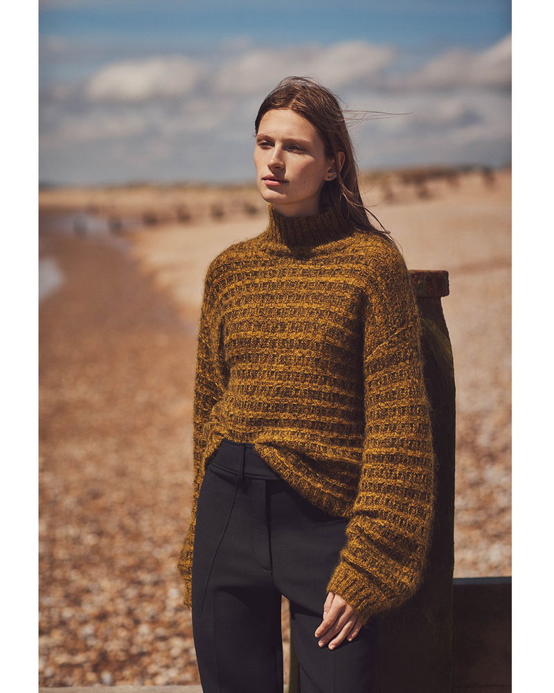 WHISTLES Textured Funnel Knit | endource