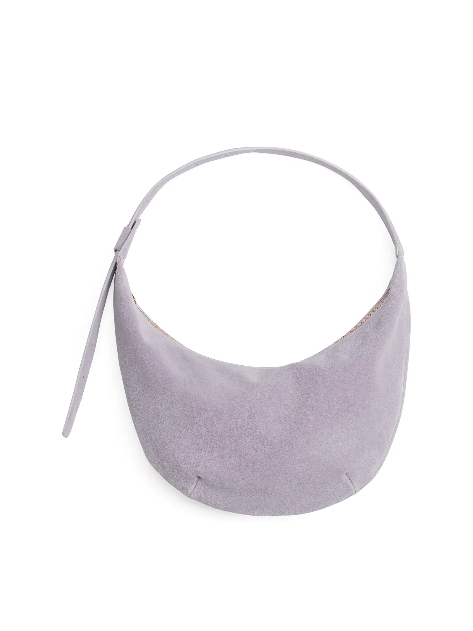 ARKET Mid Size Curved Shoulder Bag in Lilac | Endource