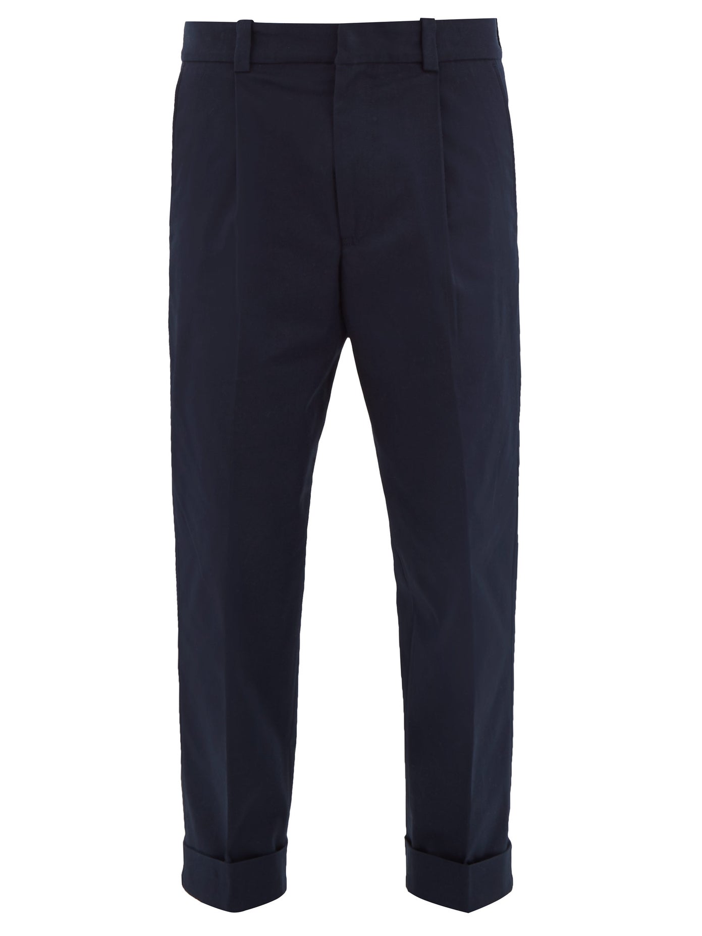 ACNE STUDIOS Pierre Cuff Stretch-Cotton Trousers | endource