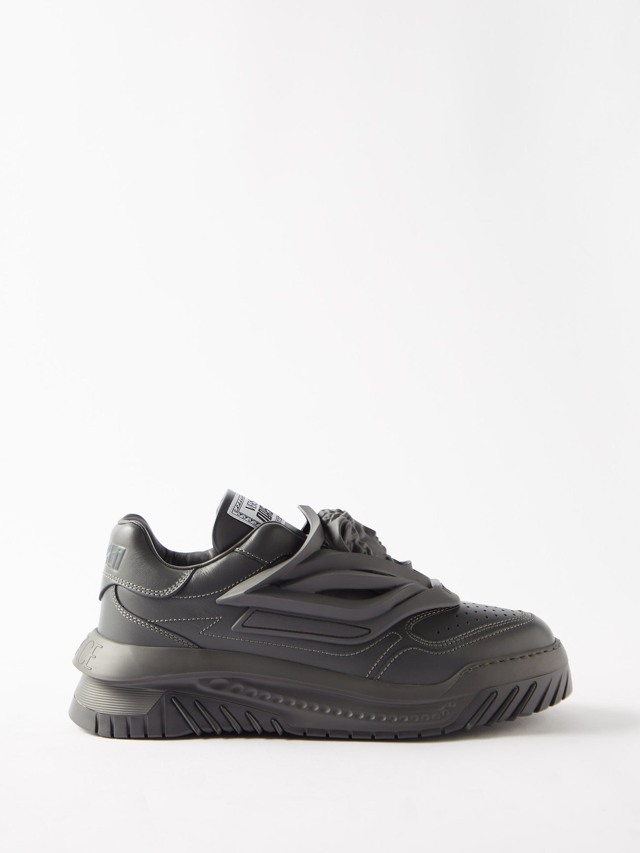VERSACE Medusa Head Leather Trainers | endource