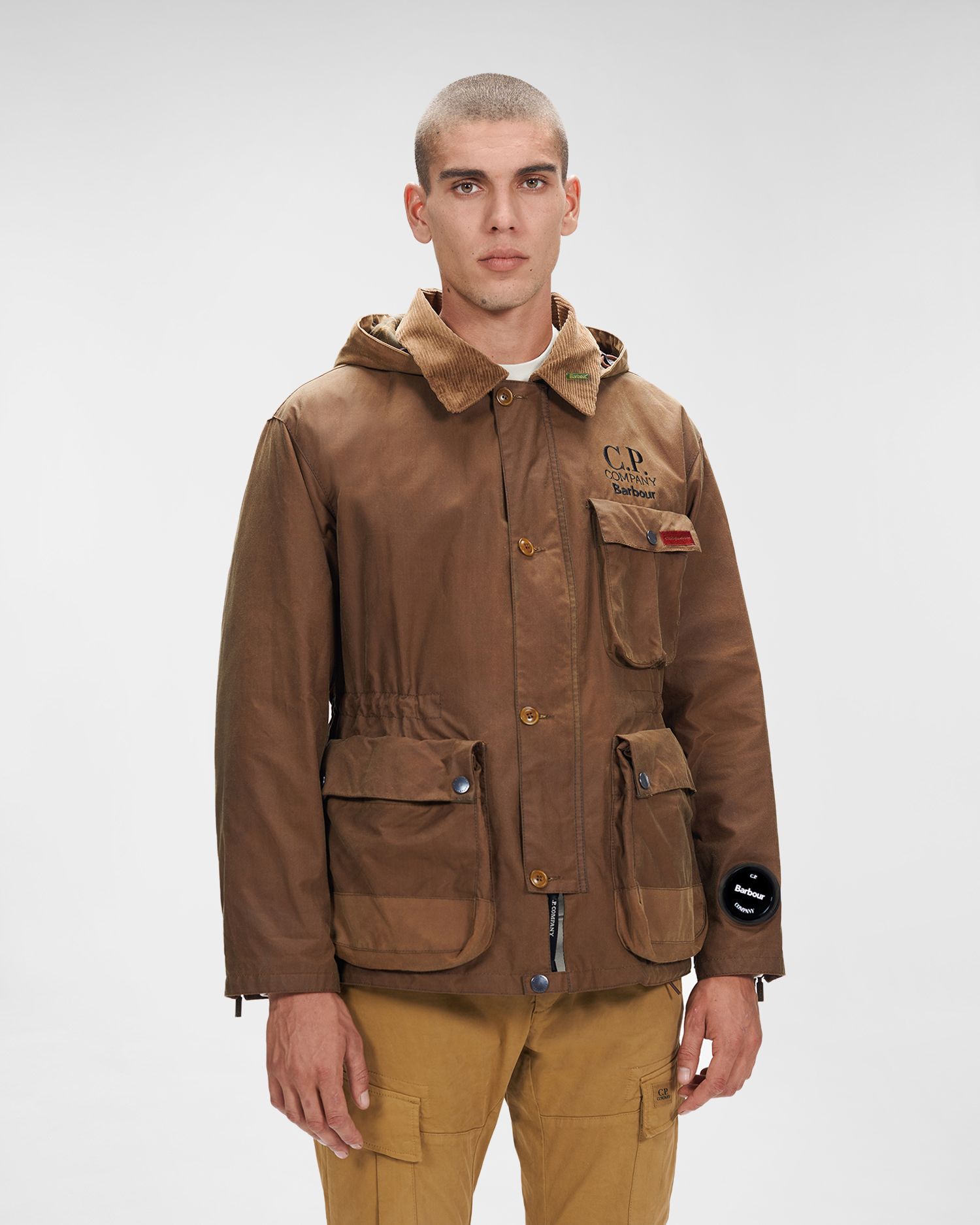 BARBOUR C.P Company x Barbour - Thousand Wax Jacket in Olive | endource