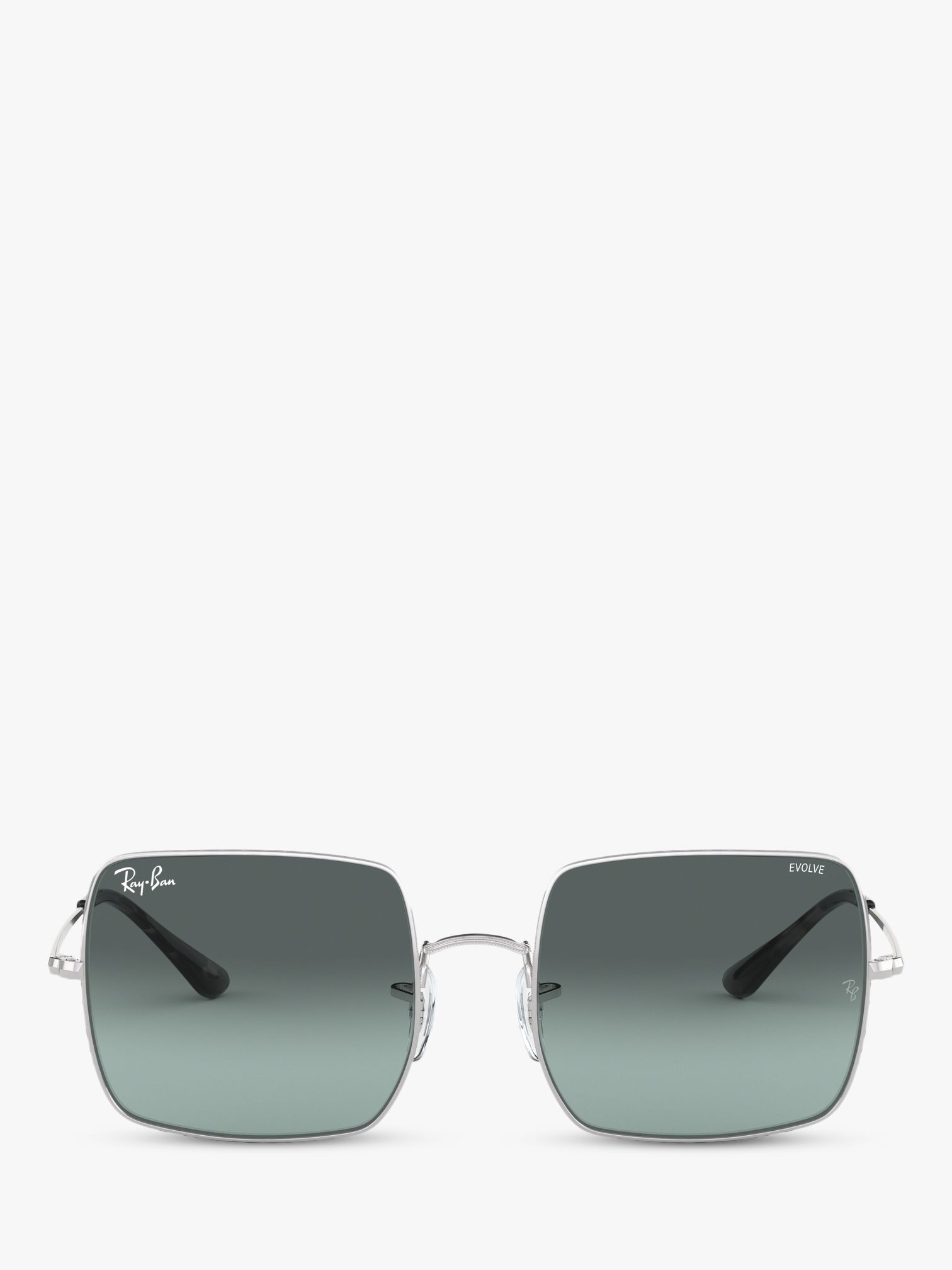 RAY-BAN Square Sunglasses in Silver/Blue Gradient | endource