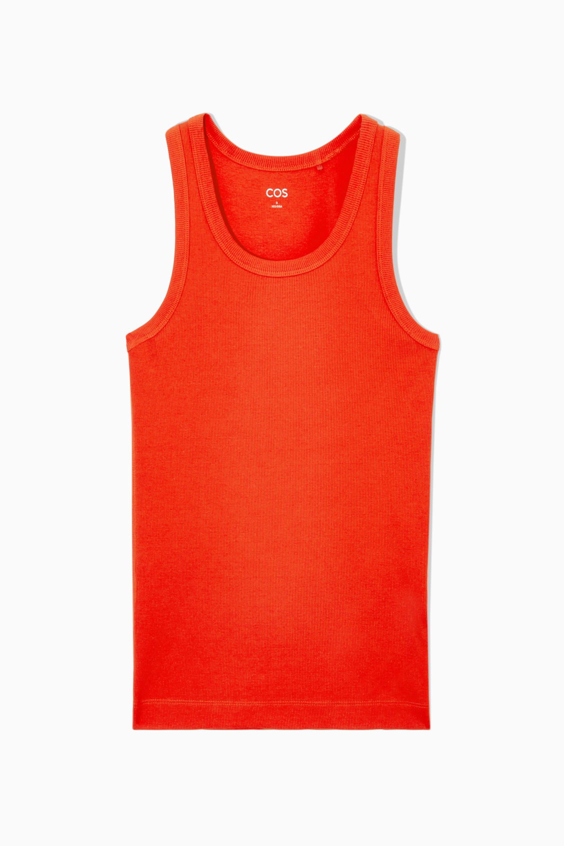 COS Ribbed Tank Top in ORANGE | endource