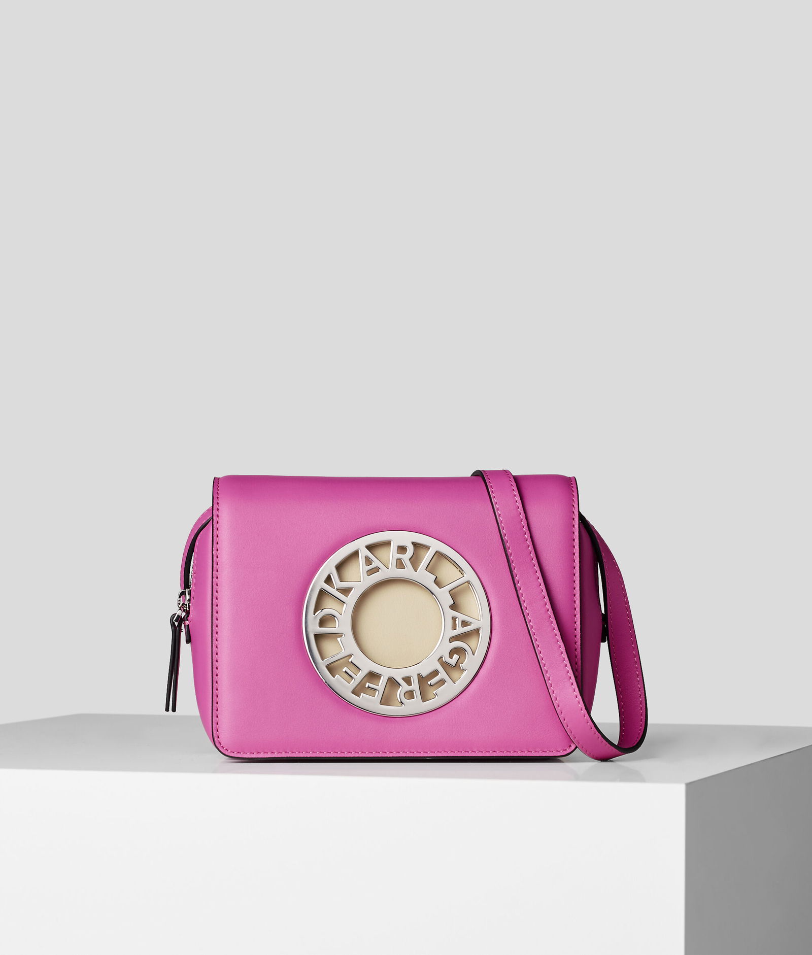KARL LAGERFELD K/Disk Crossbody Bag in SPRING CROCUS | Endource