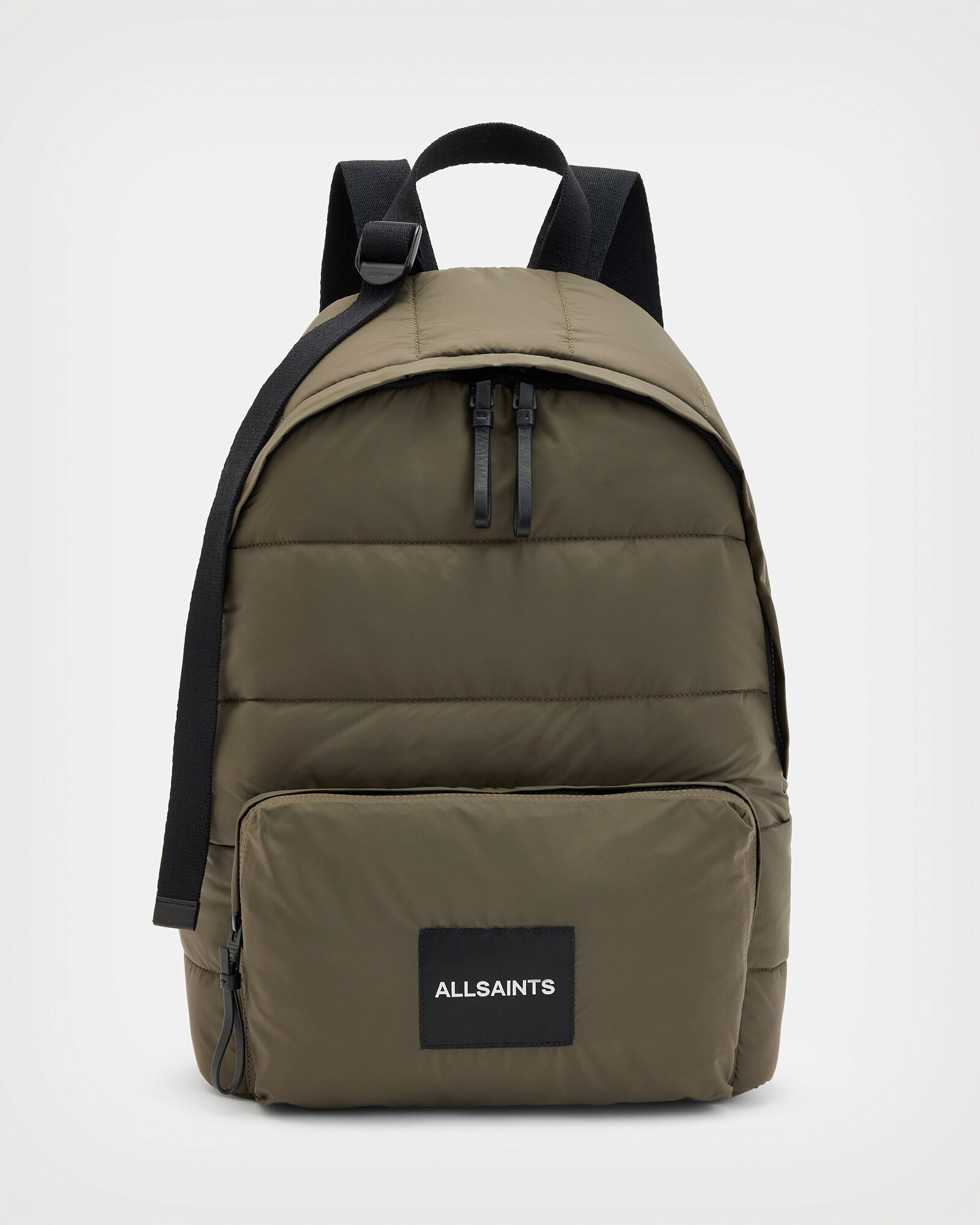 ALLSAINTS Zone Quilted Backpack in Army Green | endource