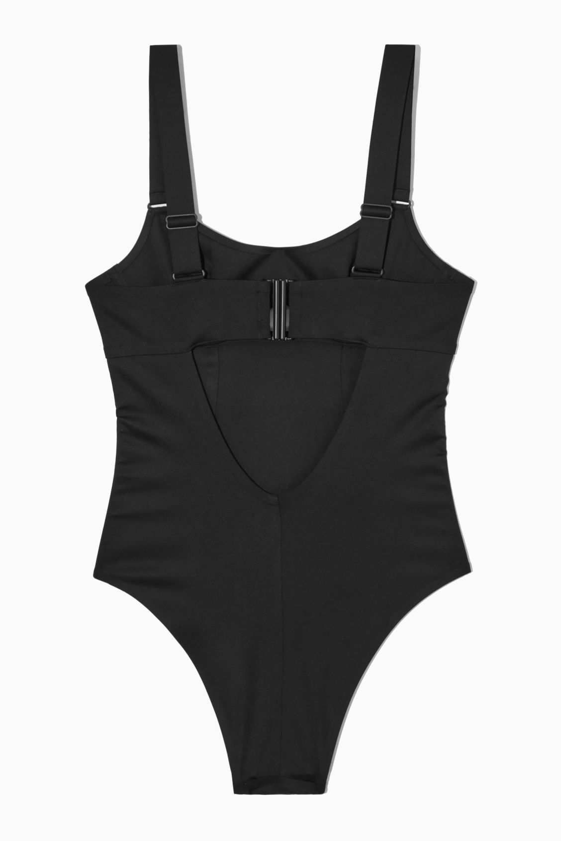 COS Cut-Out Scoop-Neck Swimsuit in BLACK | Endource