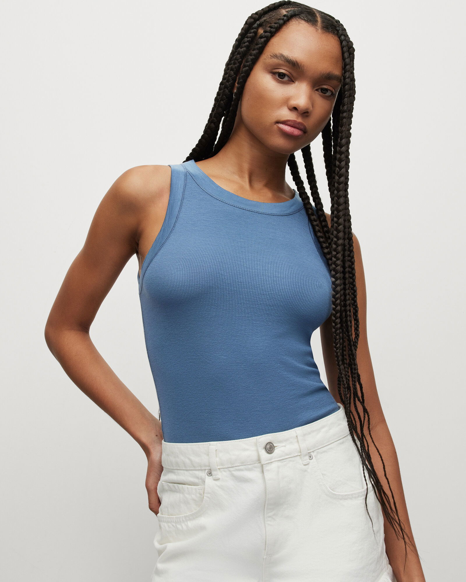 ALLSAINTS Rina Tank in ARAUBA BLUE | endource