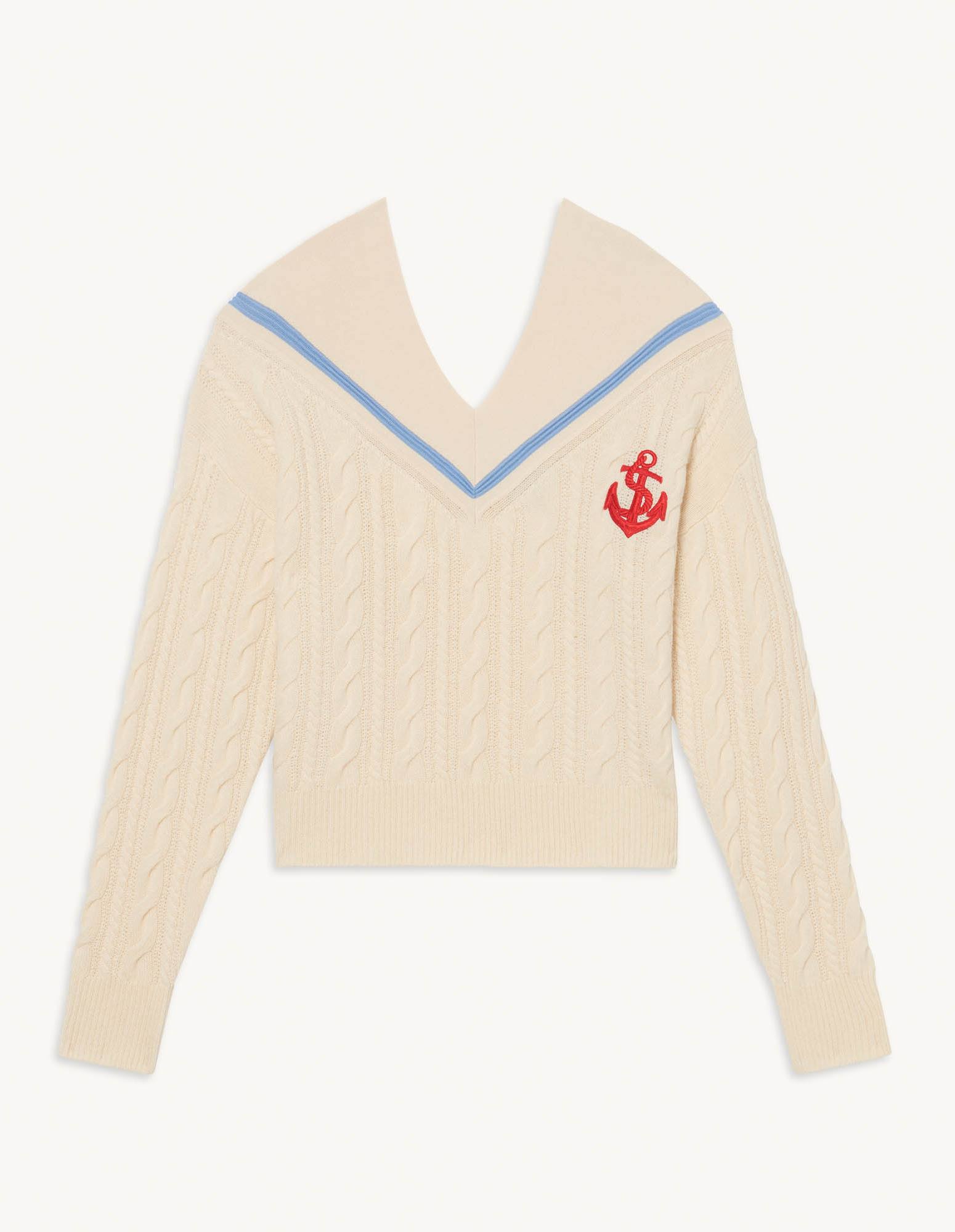 SANDRO Cable Knit Sweater | endource