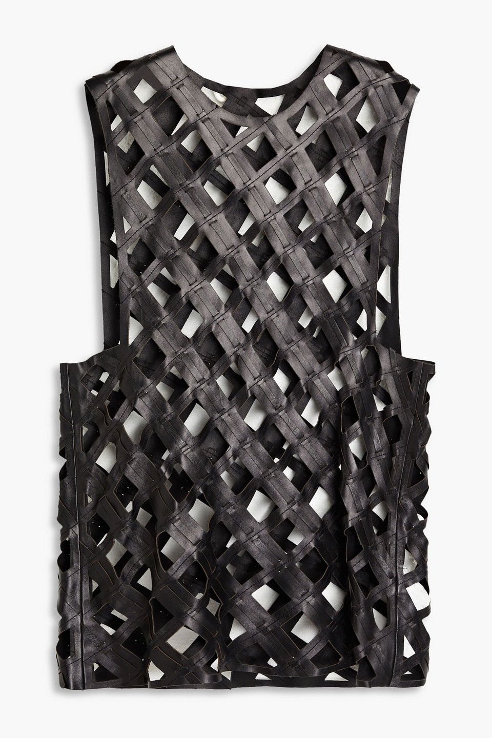3.1 PHILLIP LIM Laser-Cut Leather Top | endource