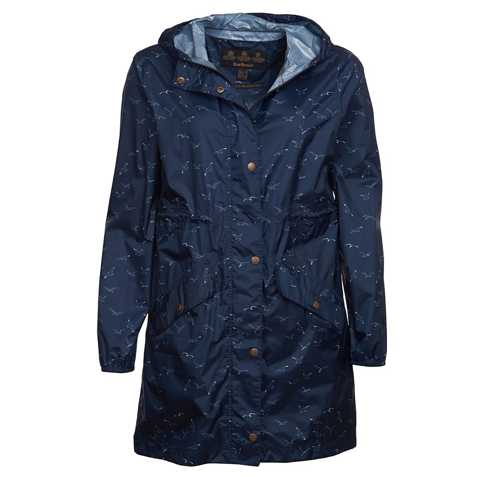 BARBOUR Simonside Waterproof Jacket in Coral Seagull | endource