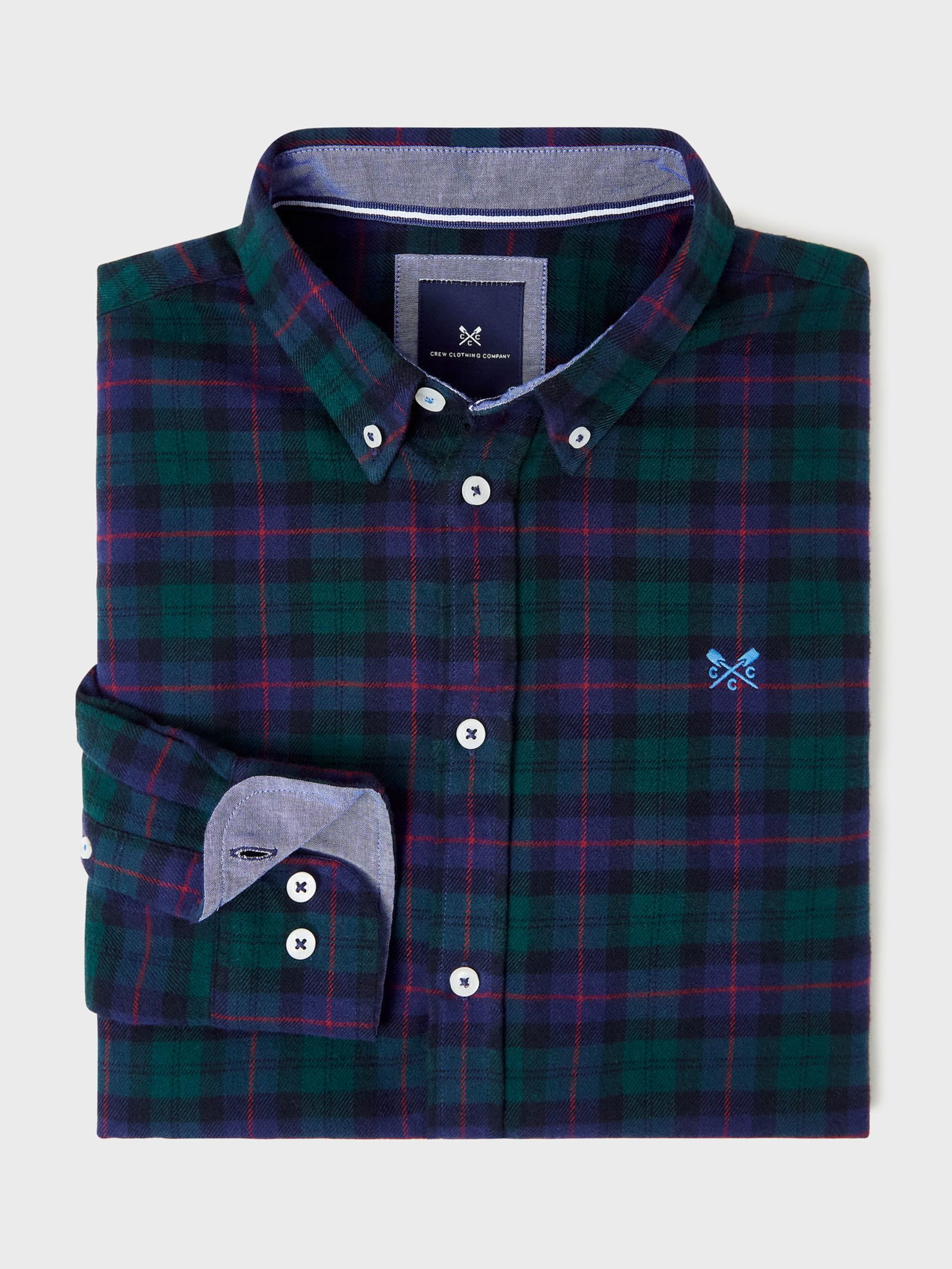 CREW CLOTHING Blackwatch Fannel Check Shirt | Endource