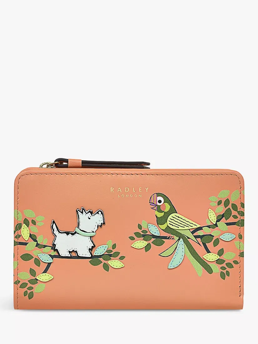 RADLEY Parakeet Pal Medium Bifold Purse in Grapefruit | endource