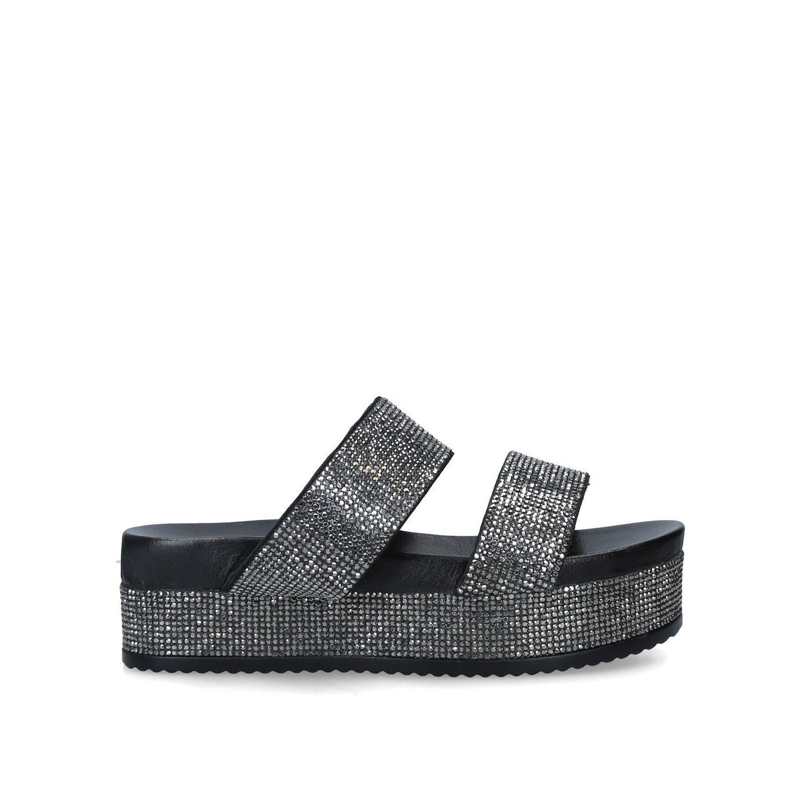 Carvela Kurt Geiger Konquer Embellished Flatform Sliders | endource