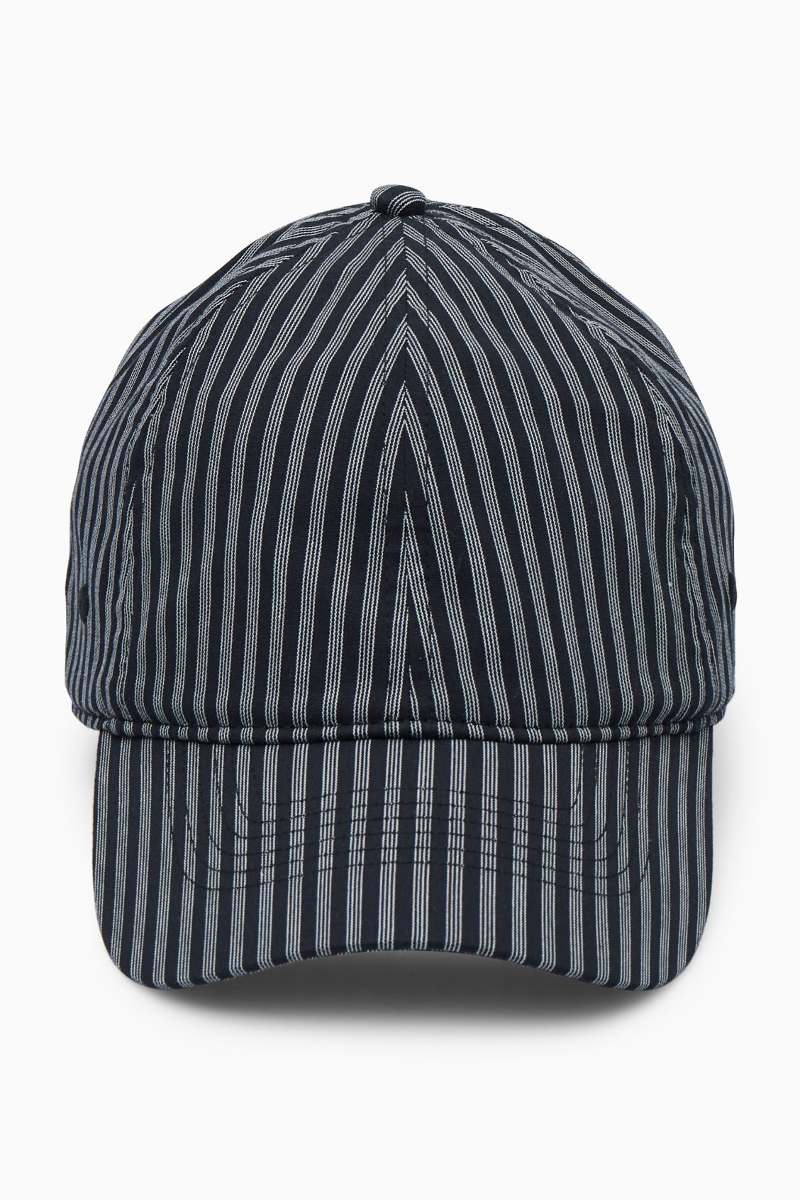 COS Striped Baseball Cap in NAVY / STRIPED | Endource