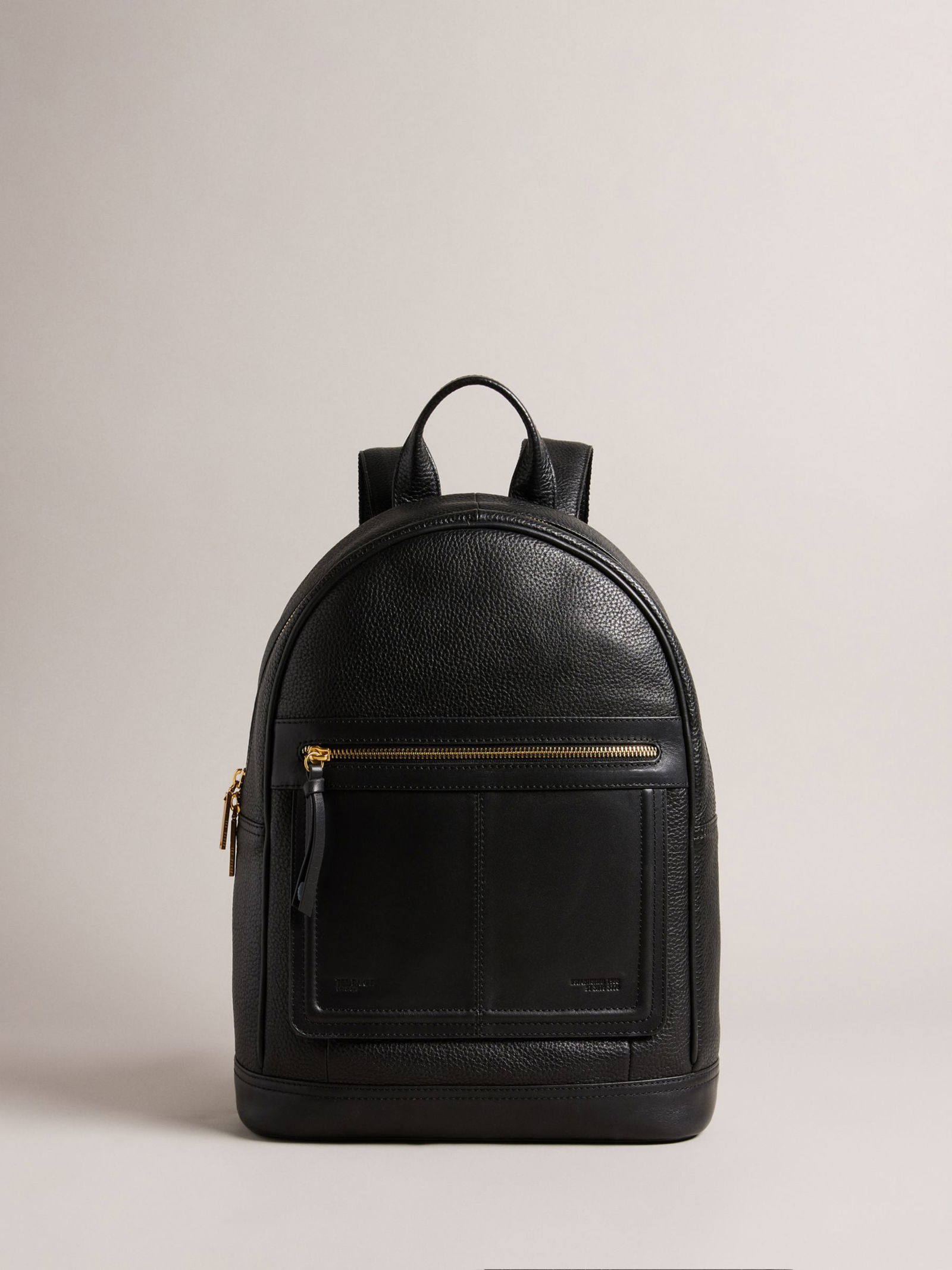 TED BAKER Nishay Soft Grainy Leather Backpack in Black | endource