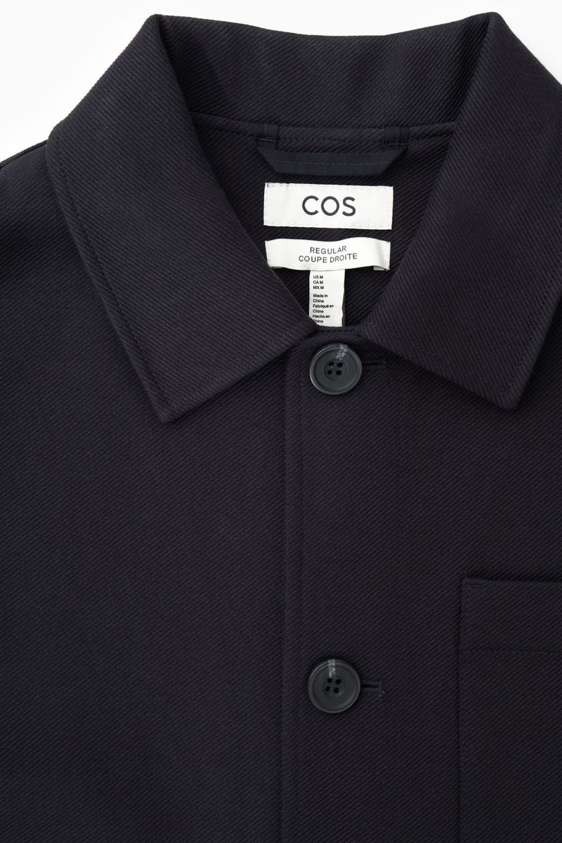 COS Cotton-Twill Utility Jacket in NAVY | endource