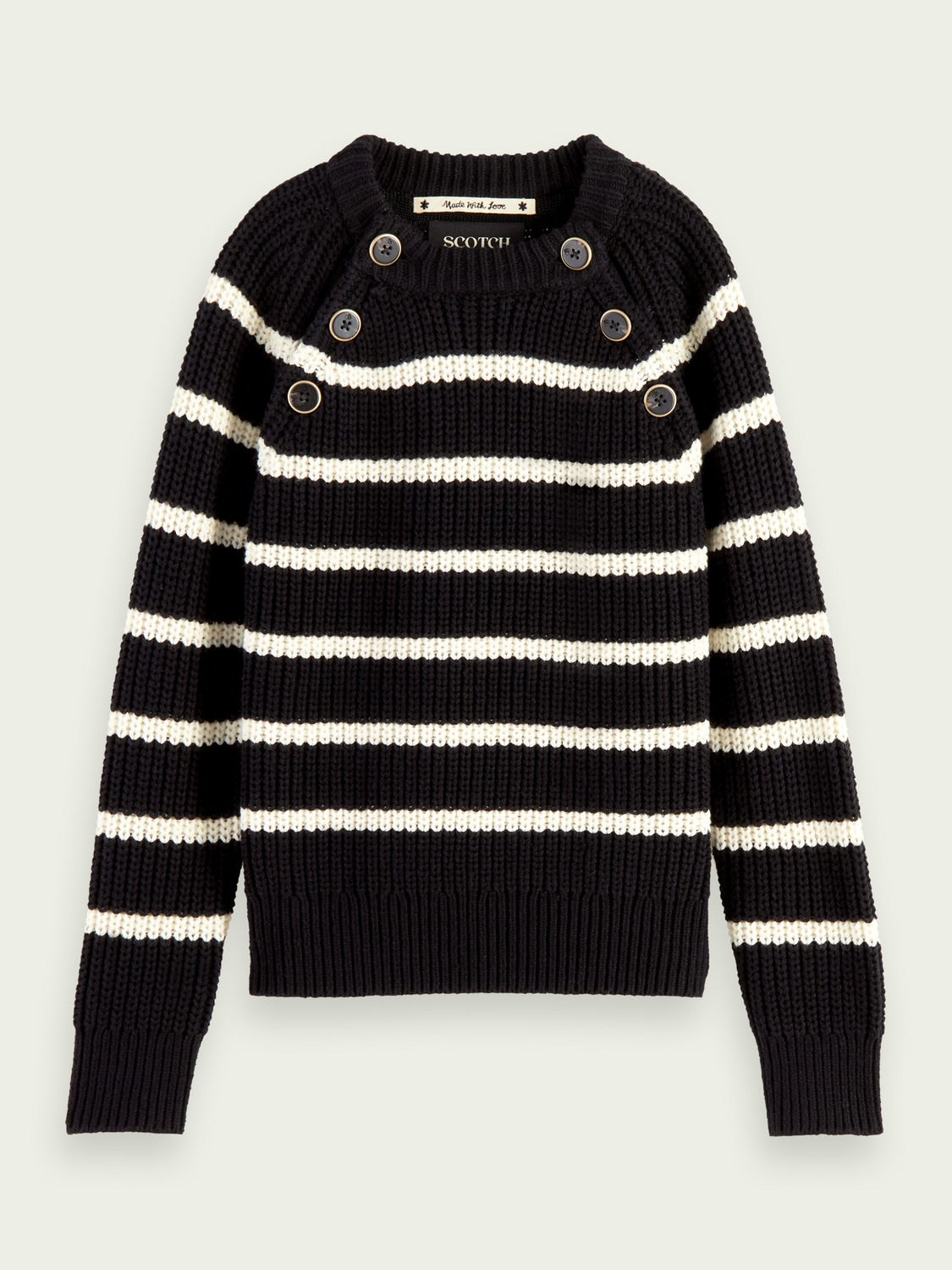 SCOTCH & SODA Striped Sailor Sweater in Combo T | endource