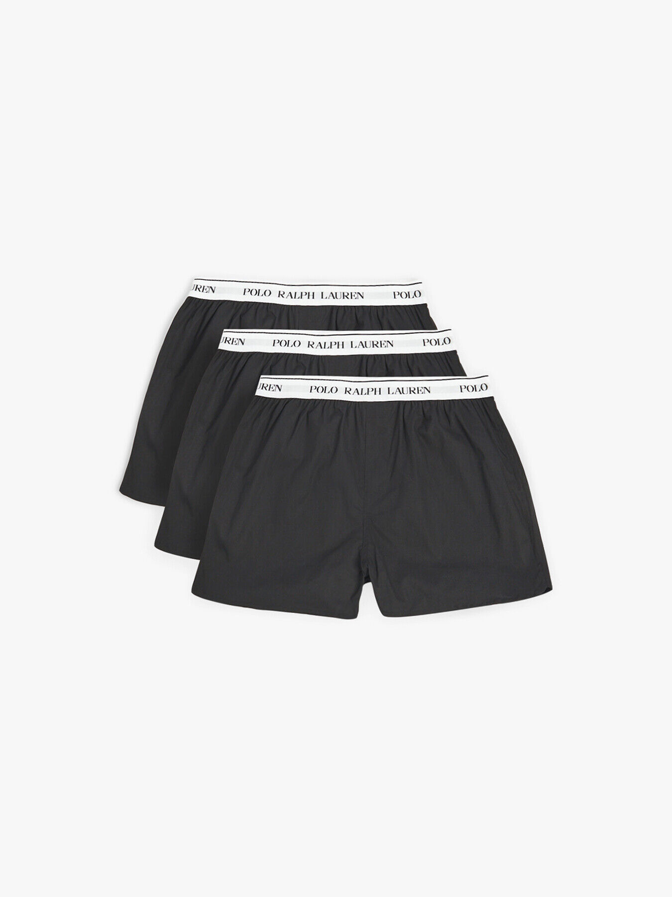 POLO RALPH LAUREN Elastic Boxer 3 Pack in Black | Endource