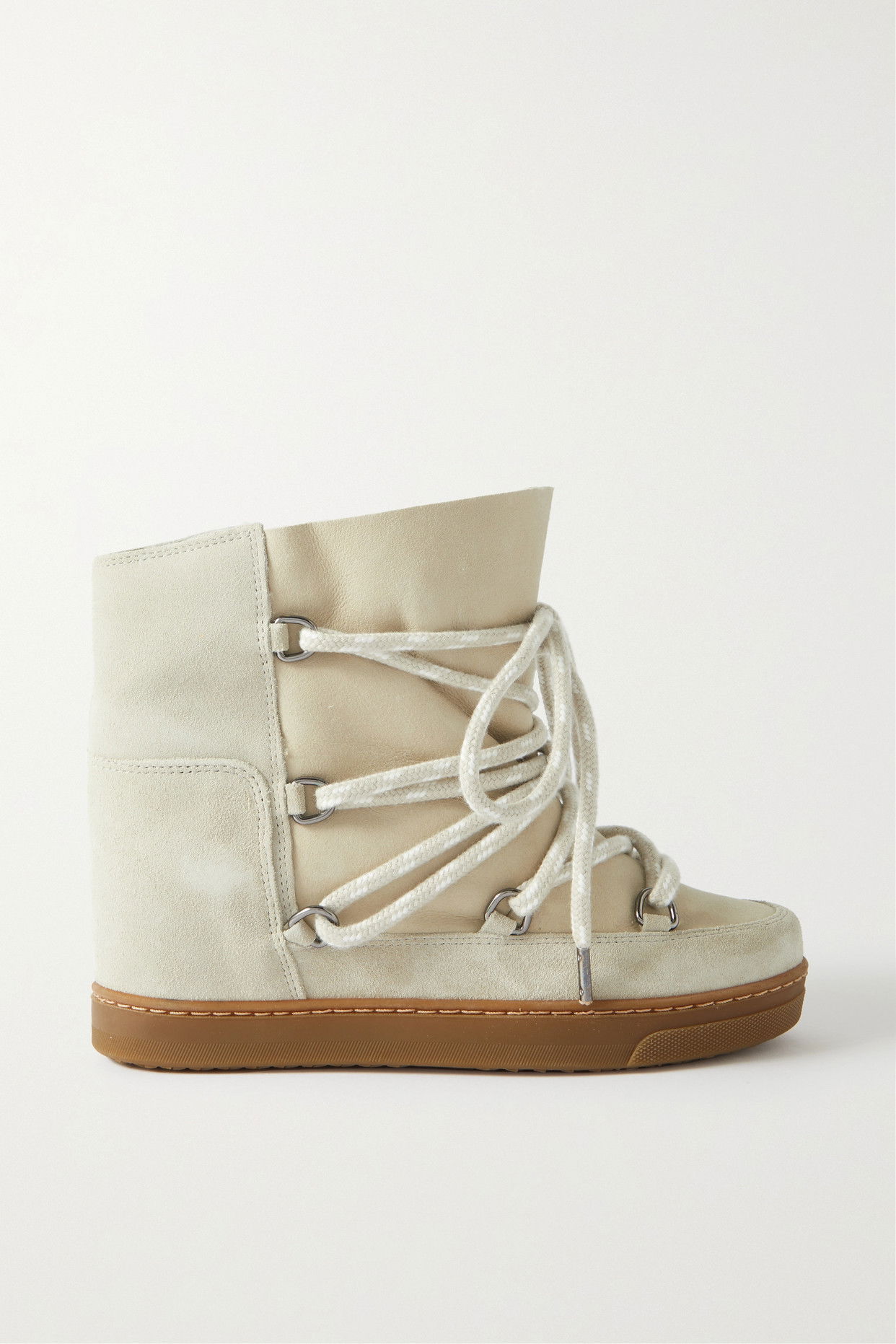 ISABEL MARANT Nowles Shearling-Lined Suede Snow Boots | endource