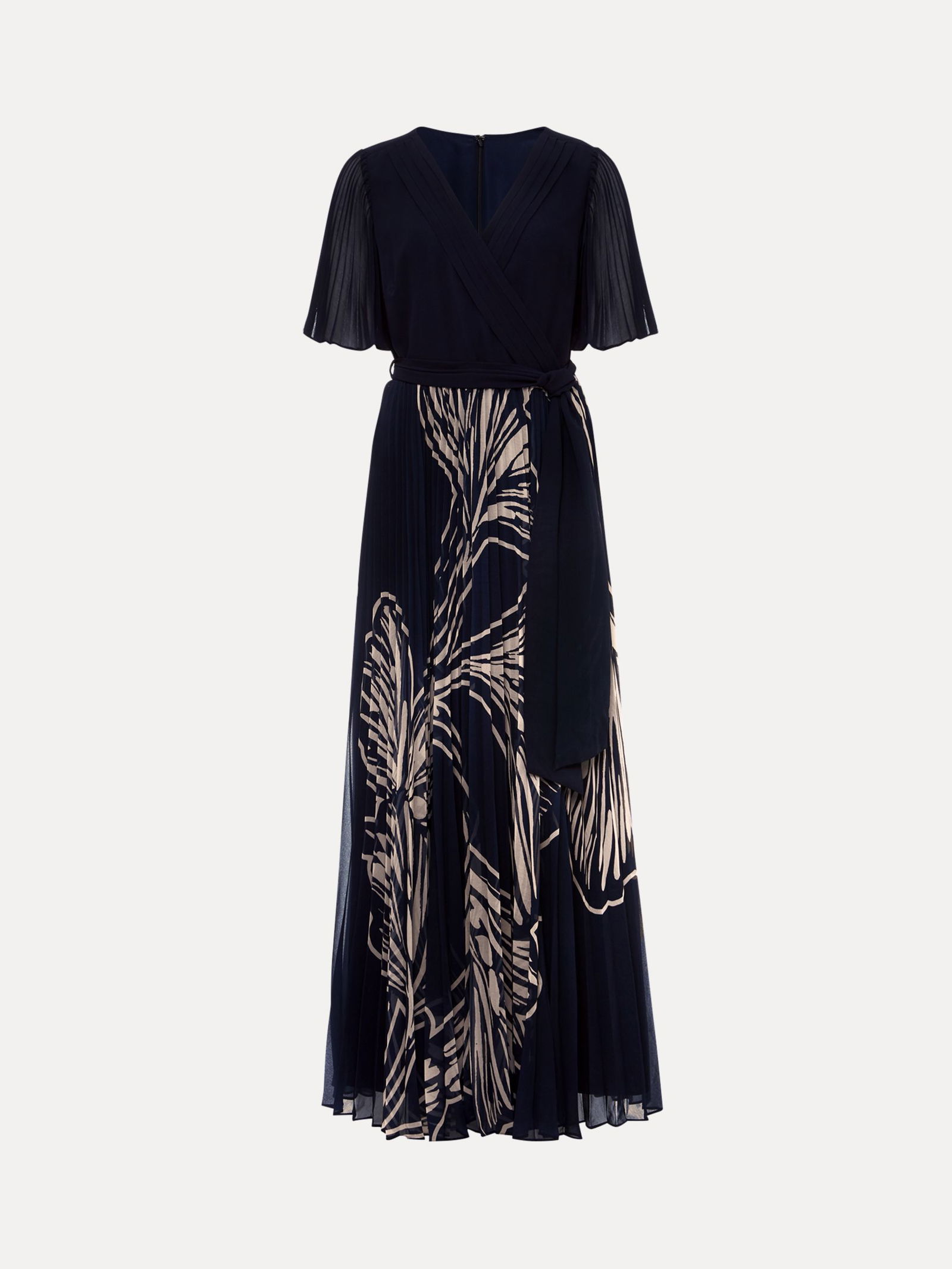 PHASE EIGHT Petite Abigail Print Pleated Midaxi Dress | endource