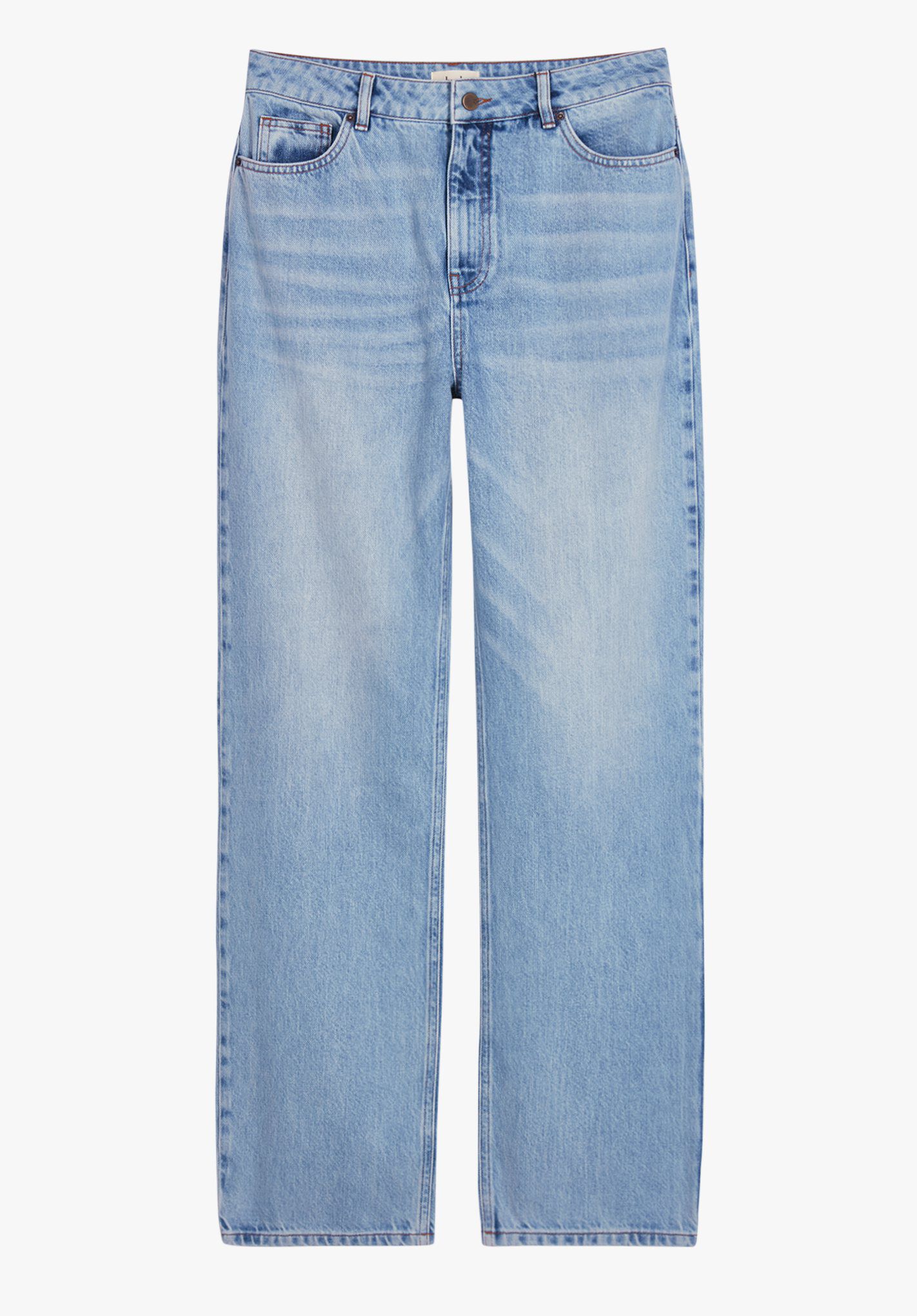 HUSH Remy Straight Slouchy Jeans in Authentic Light Wash | Endource