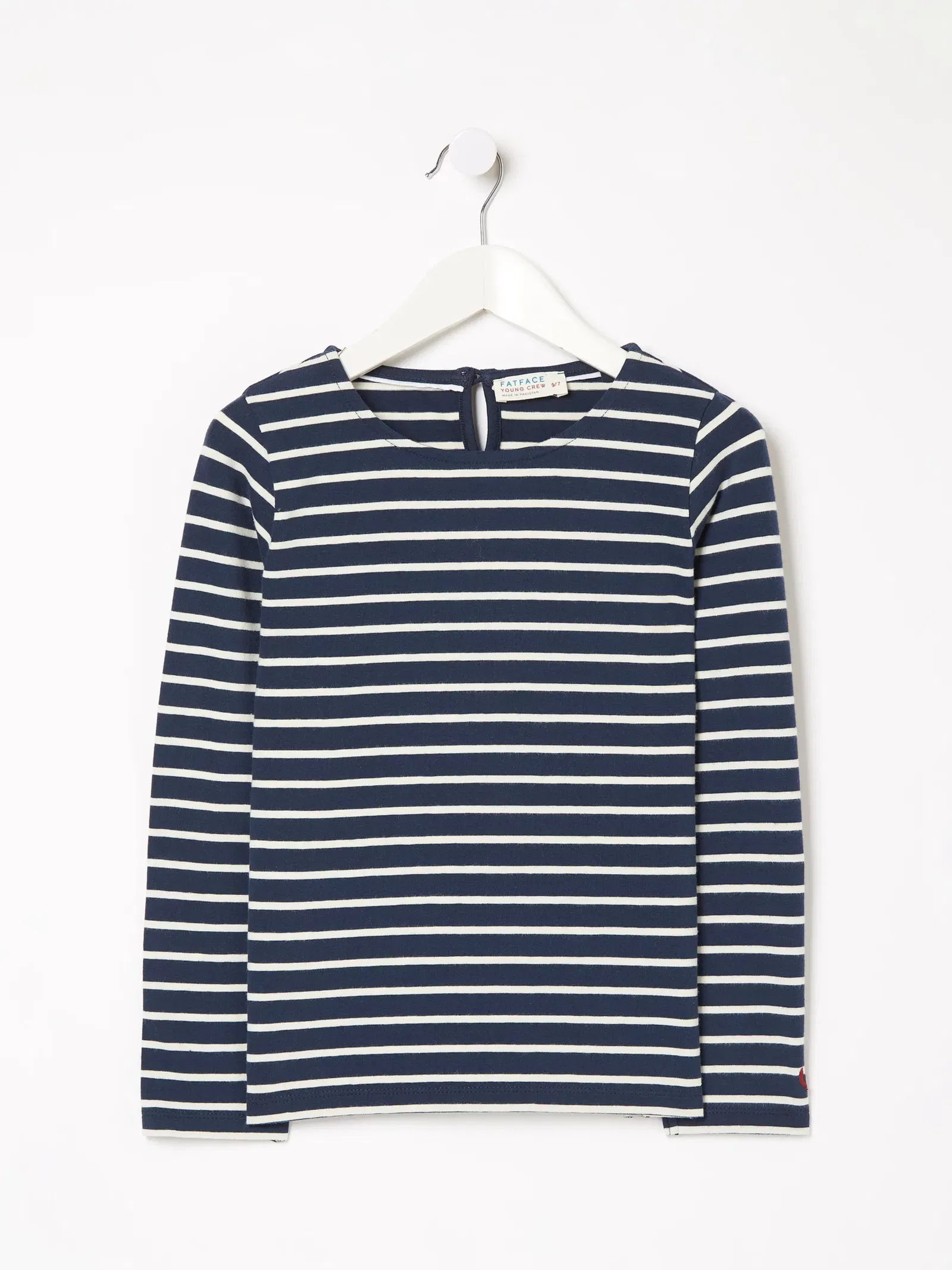 FATFACE Breton Stripe Top in Blue | Endource