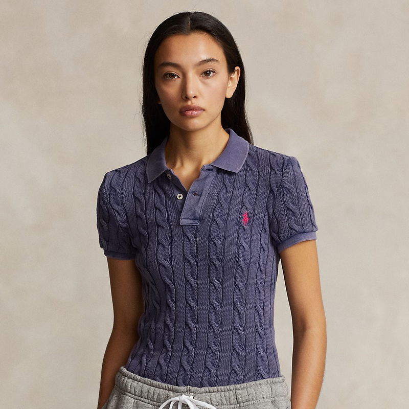 Polo Ralph Lauren Cable Knit Polo Shirt Endource