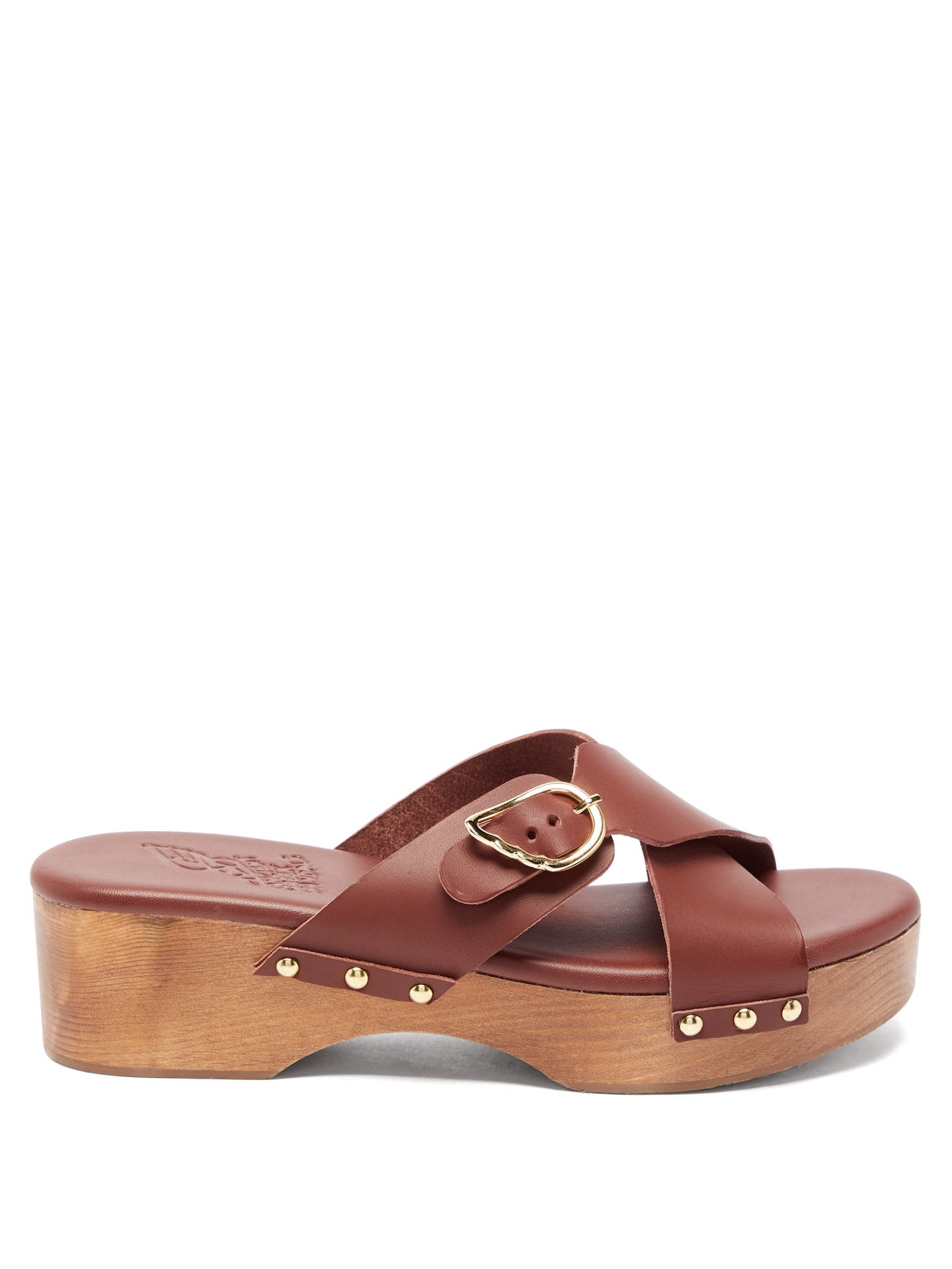 ANCIENT GREEK SANDALS Marlisa Leather Clogs | endource