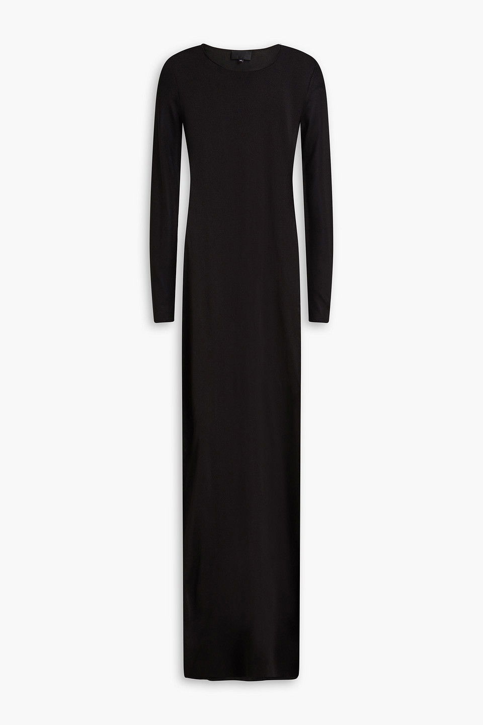 NILI LOTAN Caper Silk Maxi Dress in Black | endource