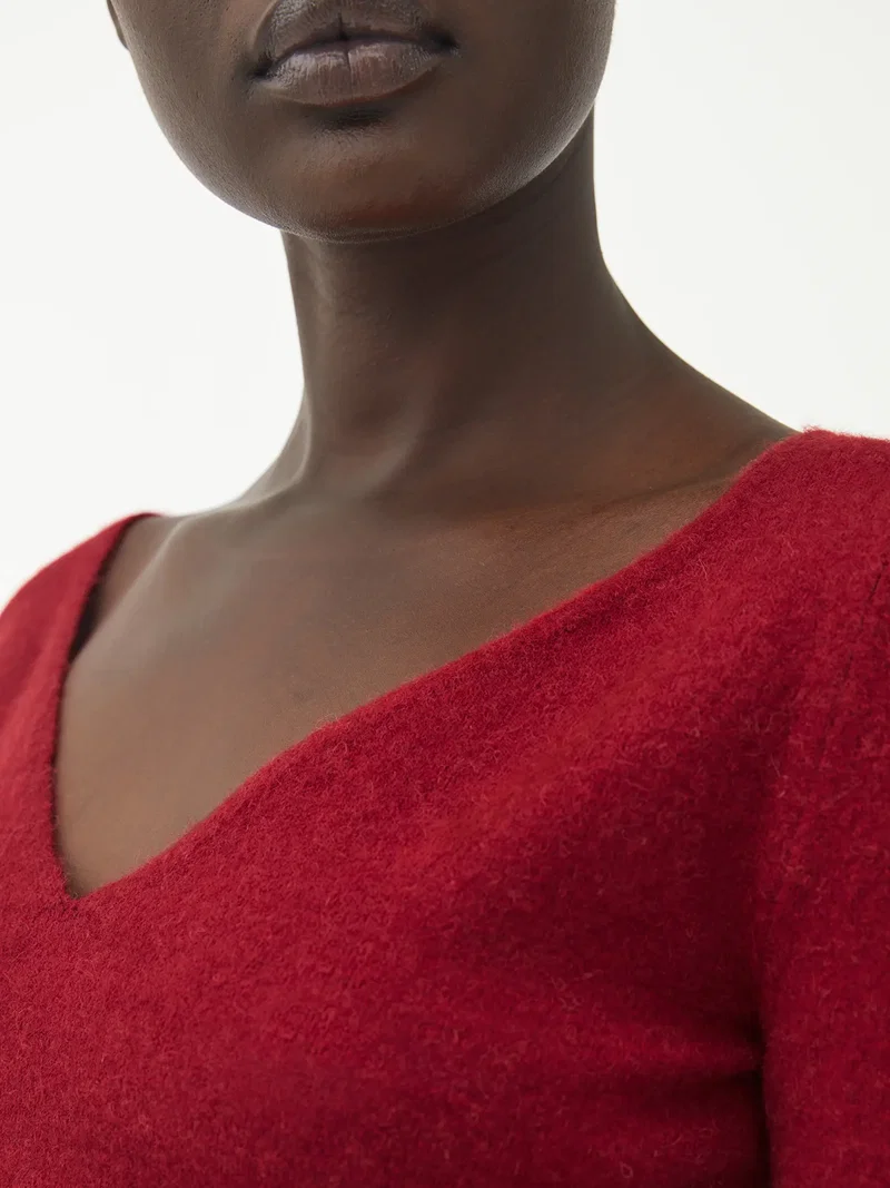 ARKET V-Neck Knitted Alpaca Top | Endource
