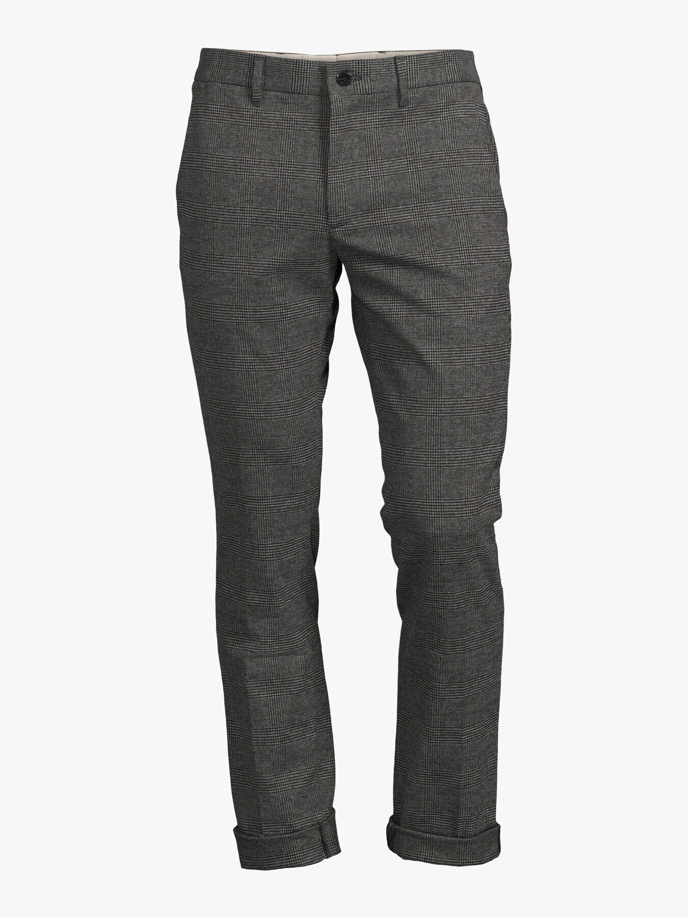 TOMMY HILFIGER Bleecker Check Chinos in Light Grey Heather | Endource