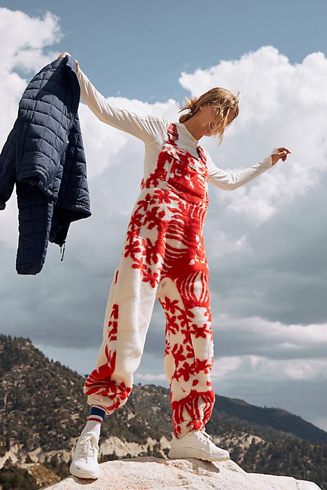 FREE PEOPLE FP Movement - Hit The Slopes Printed Salopette in Snow ...