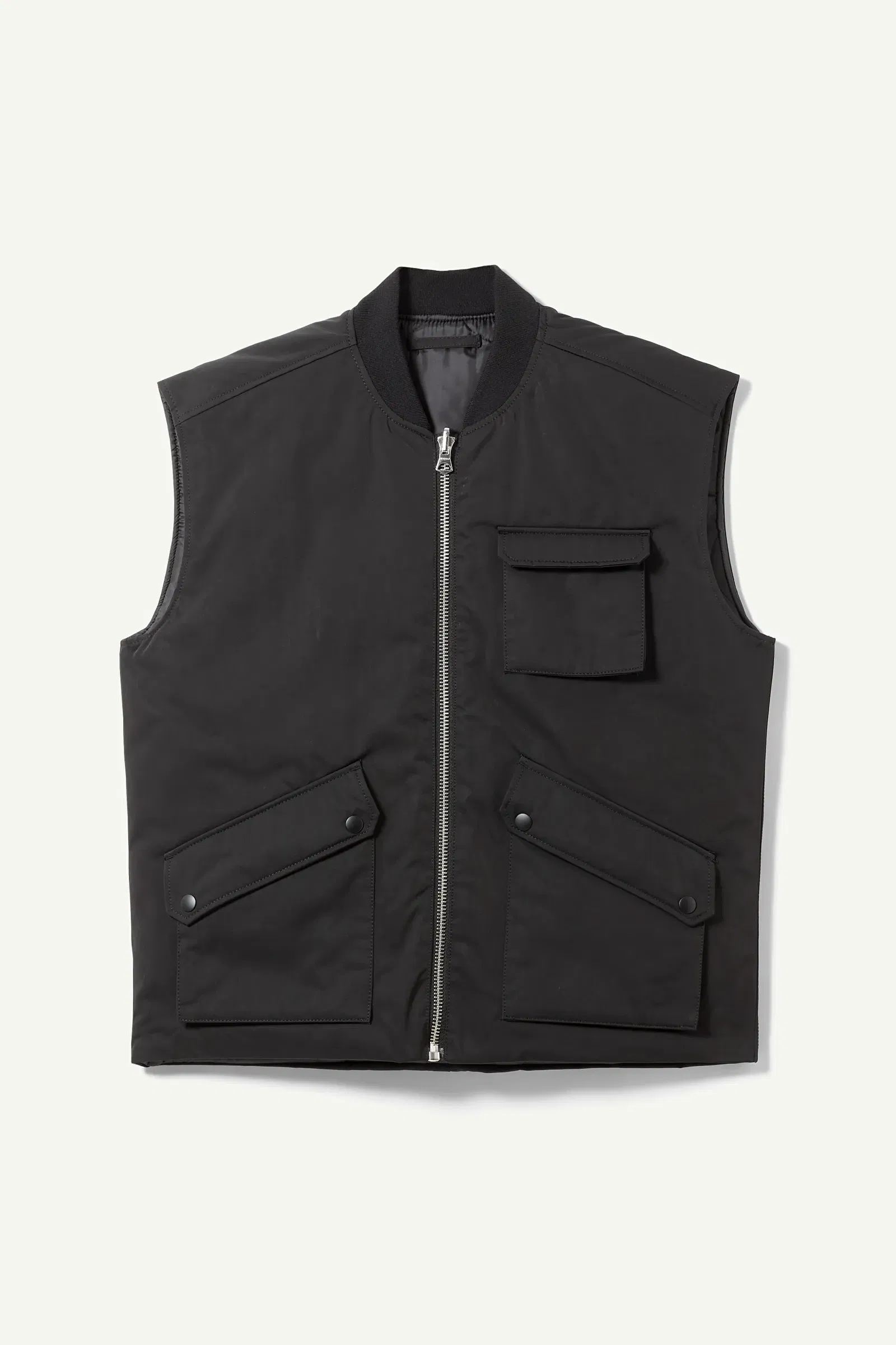 WEEKDAY Bomber Vest in Black | Endource