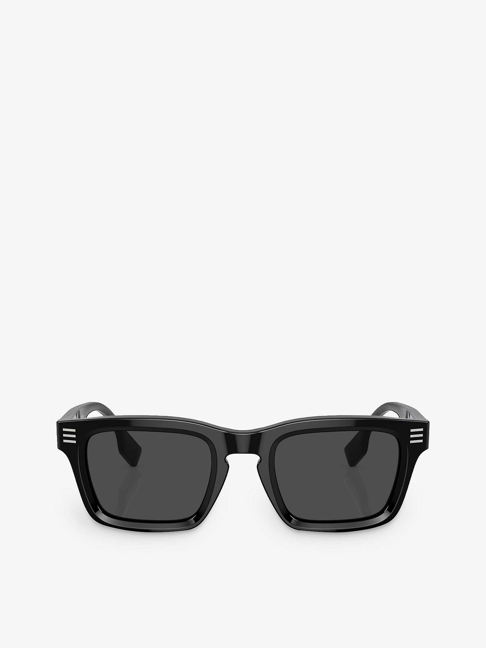 BURBERRY BE4403 Rectangle-Frame Acetate Sunglasses in BLACK | Endource