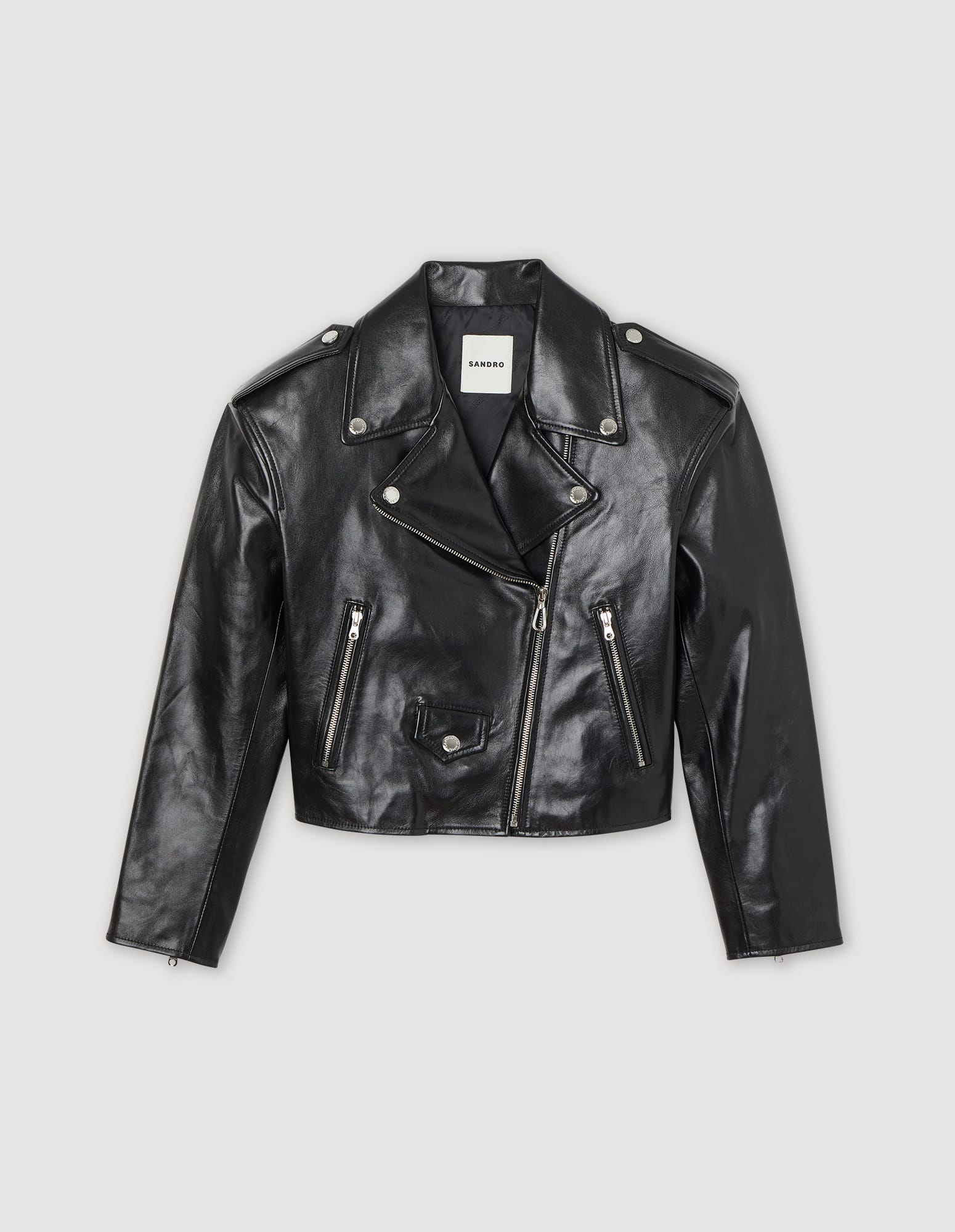 SANDRO Leather Jacket | endource