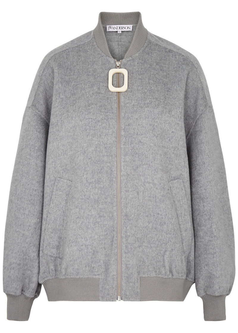 JW ANDERSON Oversized Wool Bomber Jacket | Endource