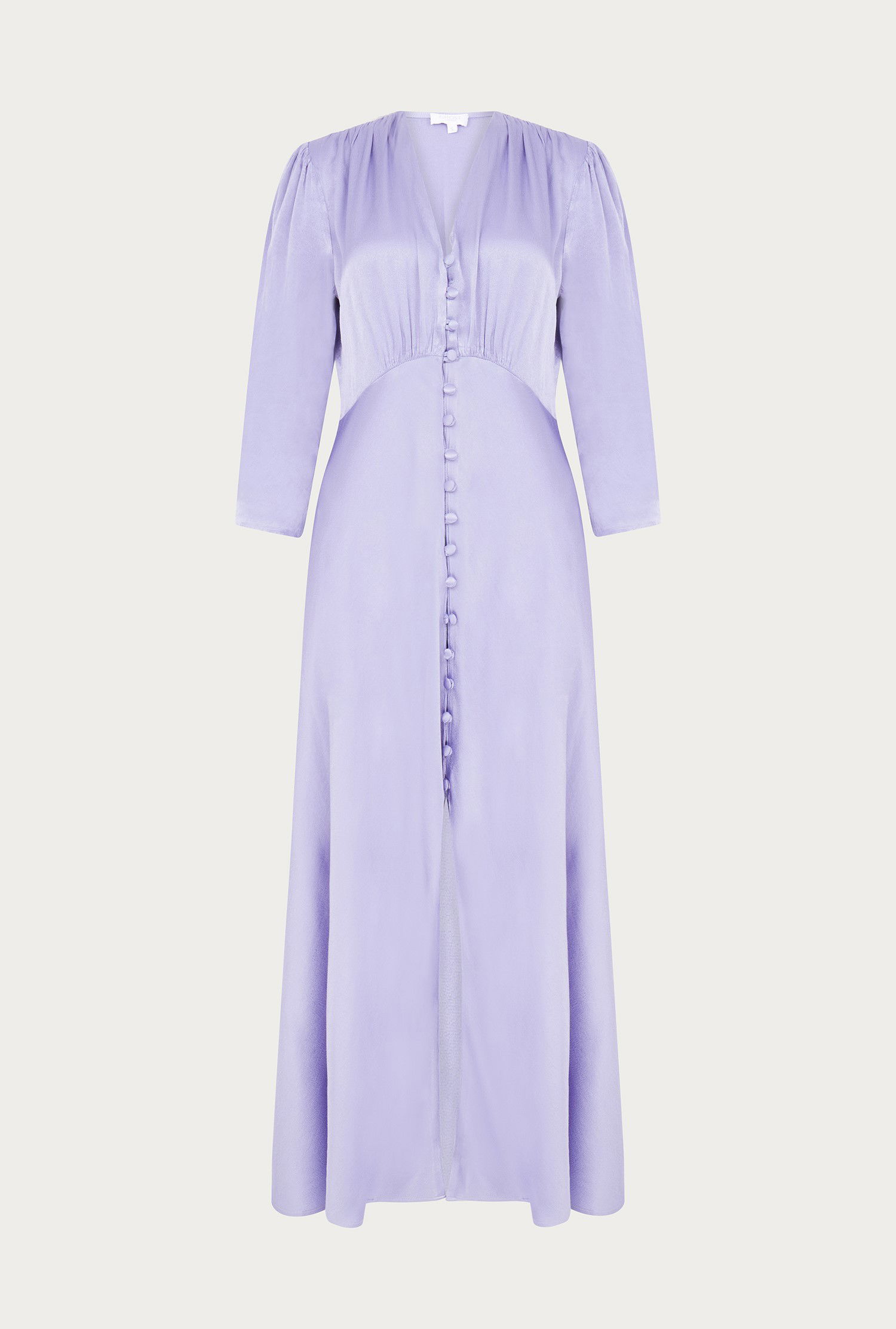GHOST Madison Satin Midi Dress | endource