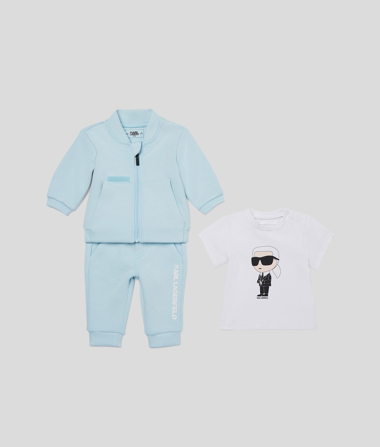 KARL LAGERFELD Baby 3-Piece K/Ikonik Tracksuit in Blue | Endource