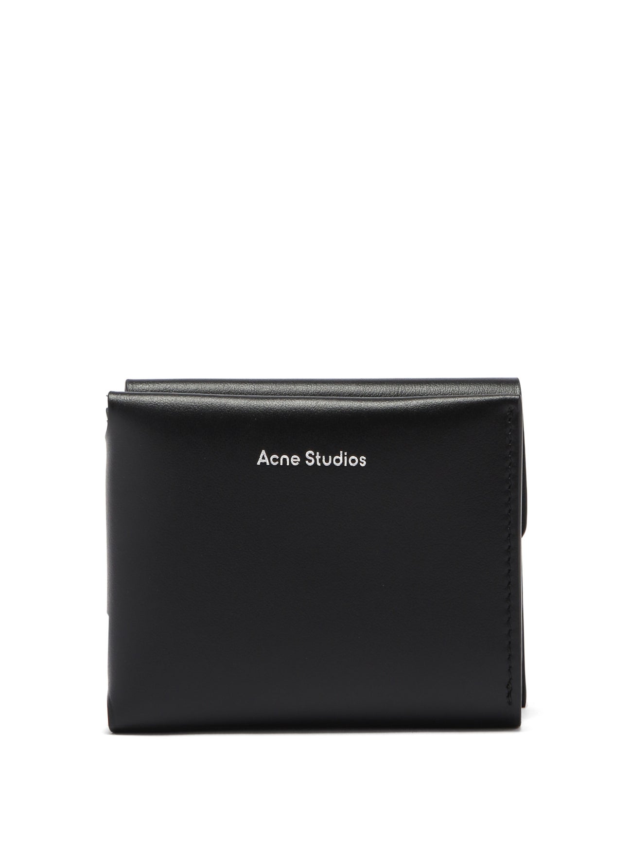 ACNE STUDIOS Logo-Debossed Tri-Fold Leather Wallet | endource