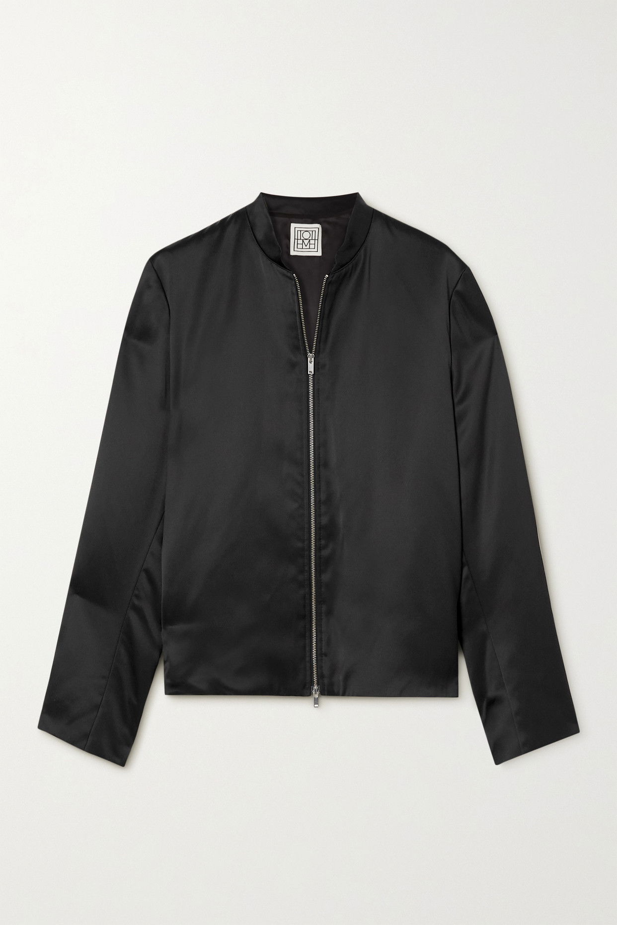 TOTEME Satin-Twill Bomber Jacket | endource