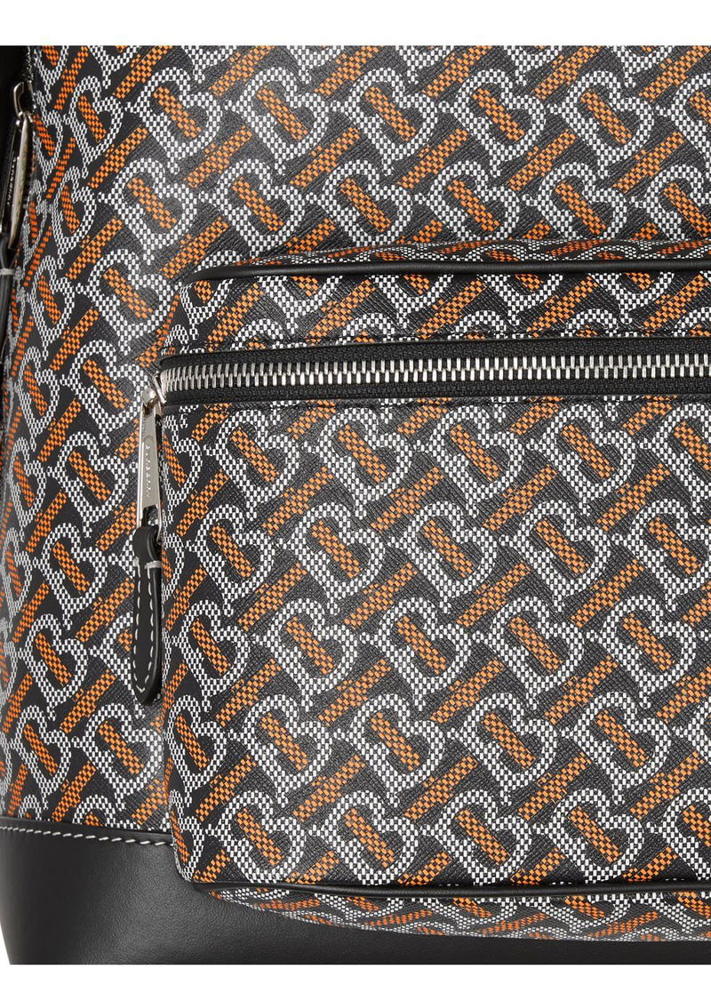 BURBERRY Monogram Print And Leather Backpack | Endource