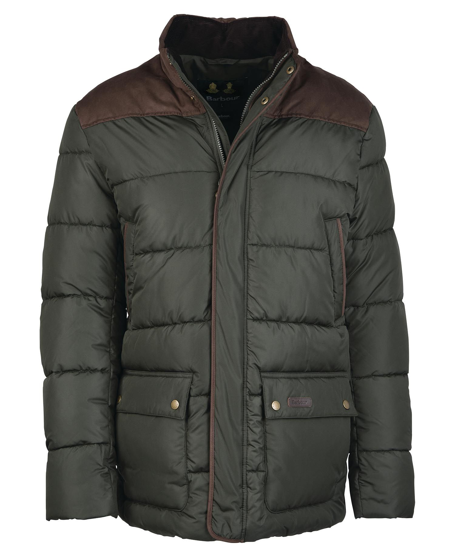BARBOUR Winston Quilted Jacket in Dk Green | Endource