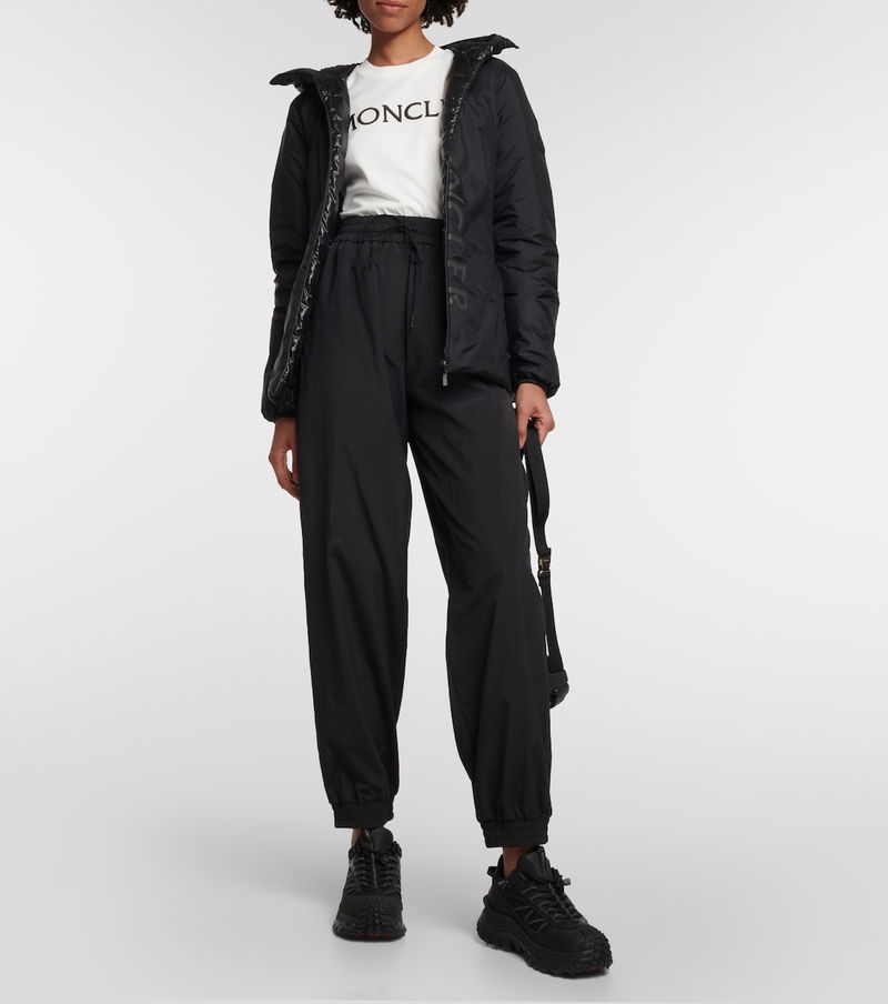 MONCLER Sepik Logo Down Jacket in Black | Endource