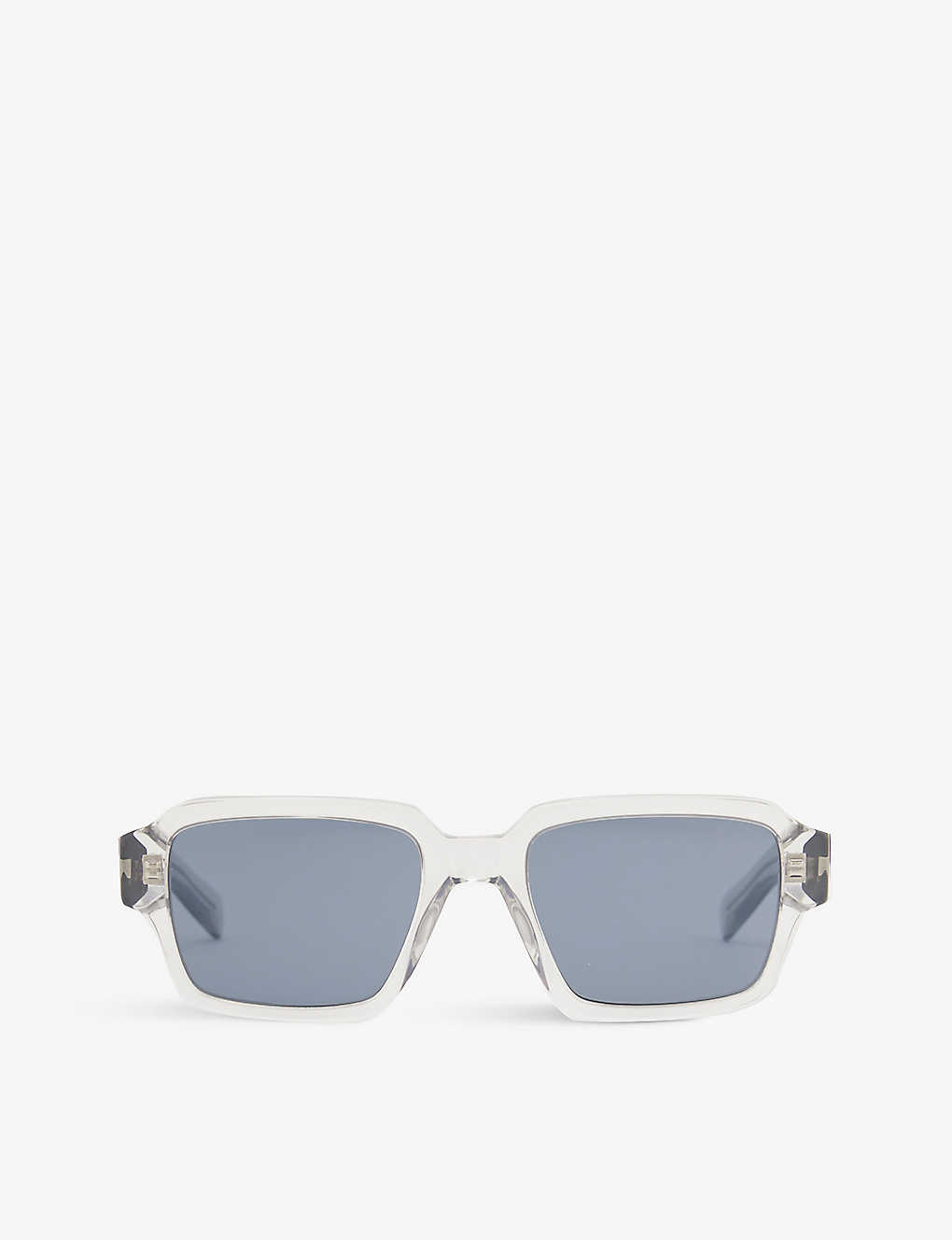 PRADA PR 02ZS Transparent Square-Frame Acetate Sunglasses | endource