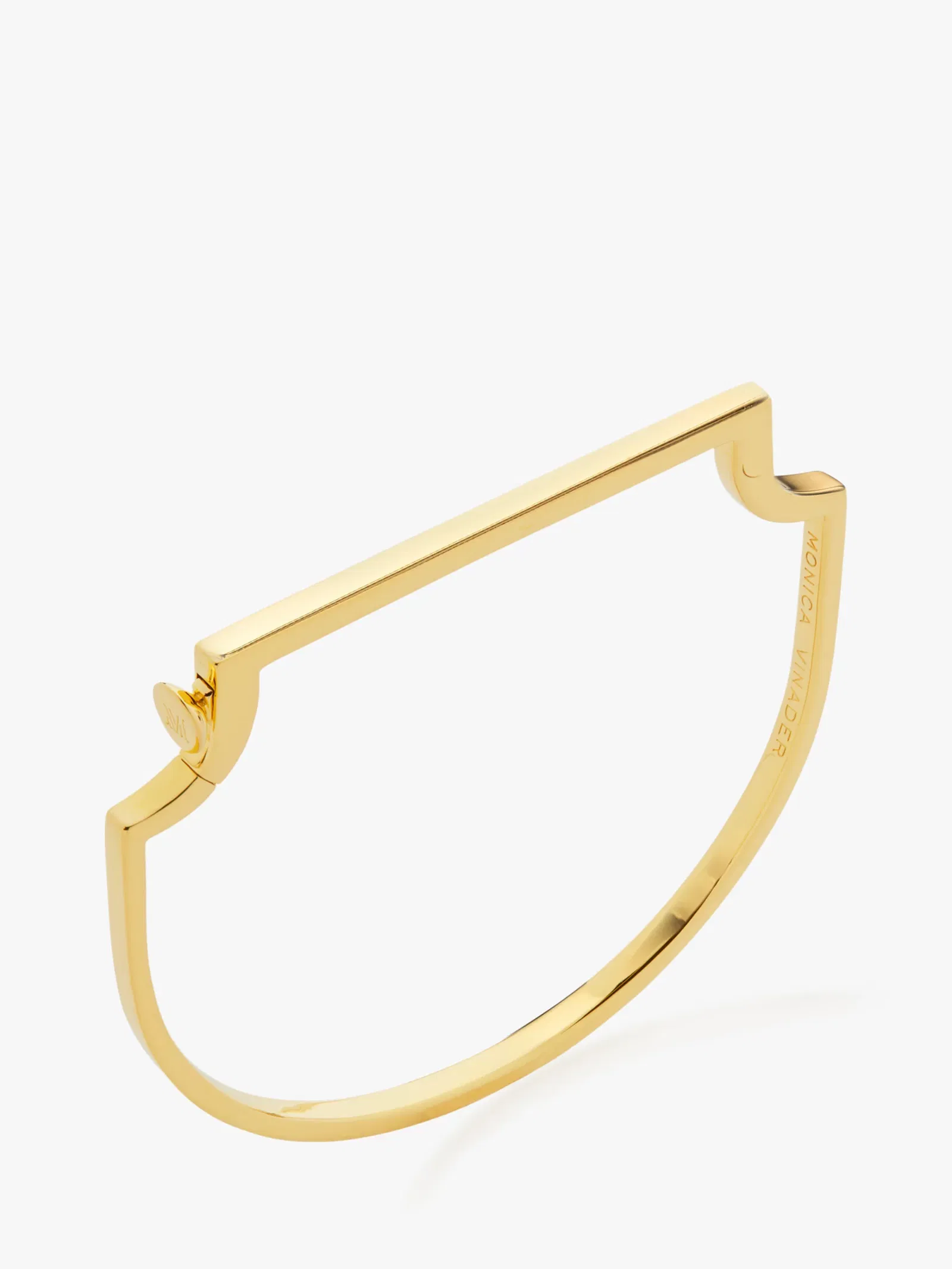 MONICA VINADER Signature Skinny Bangle in Gold | endource