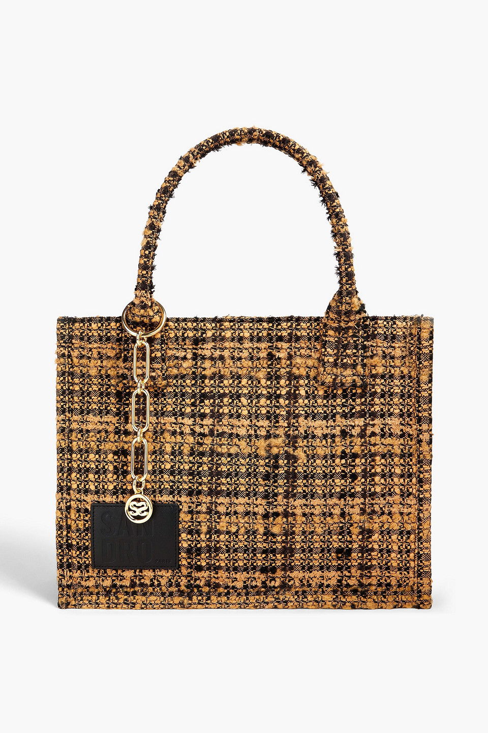 SANDRO Bouclé-Tweed Tote | endource