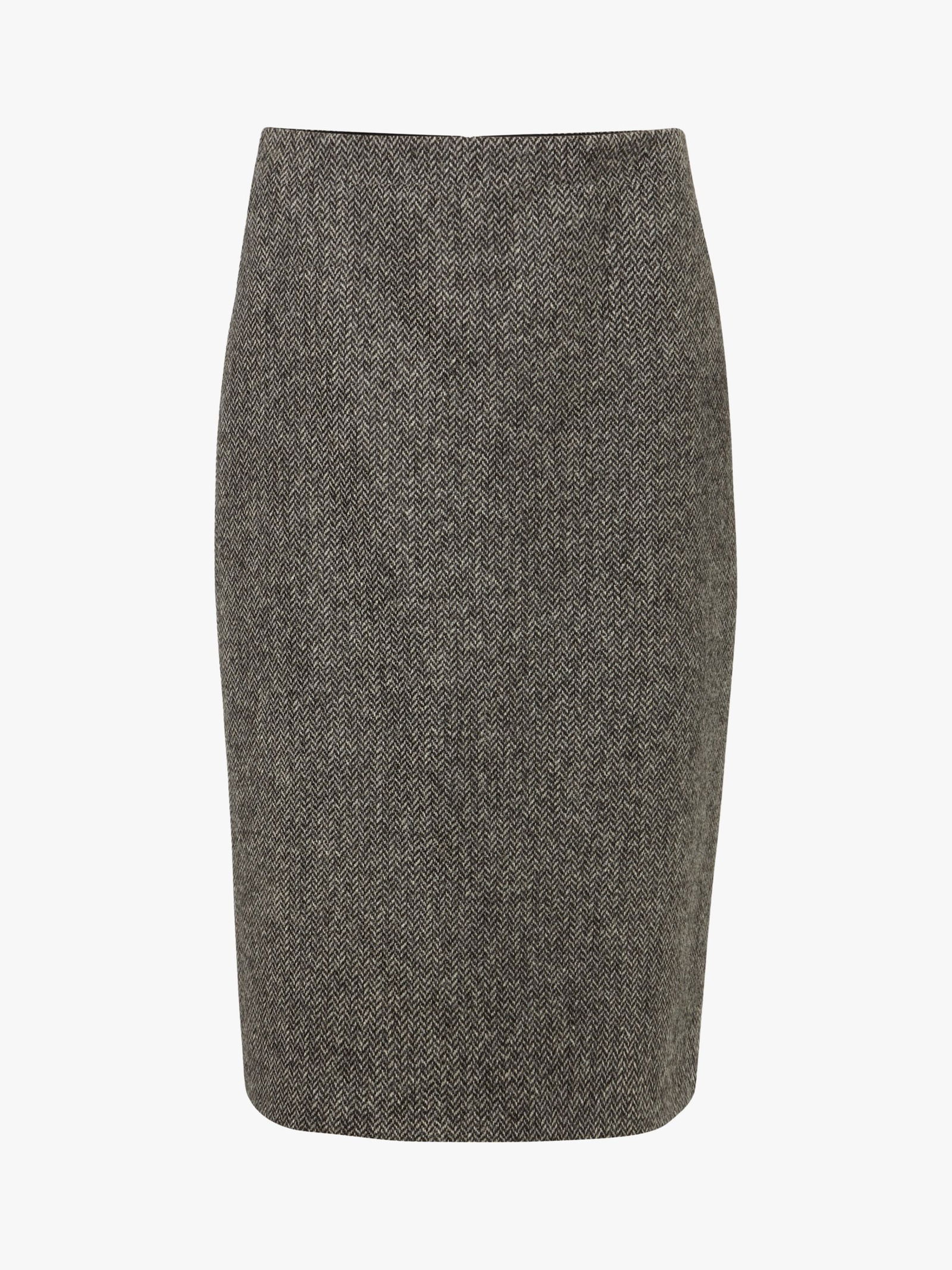 HOBBS Daniella Wool Tweed Skirt in Black/White | endource