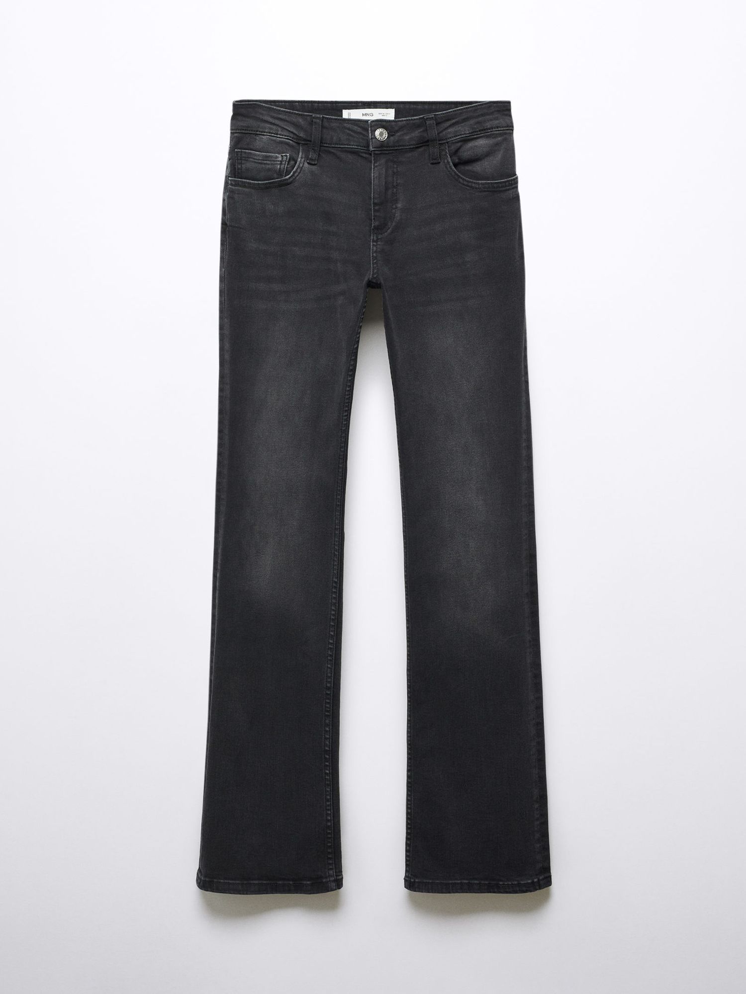 MANGO Kate Flared Jeans in Grey | endource